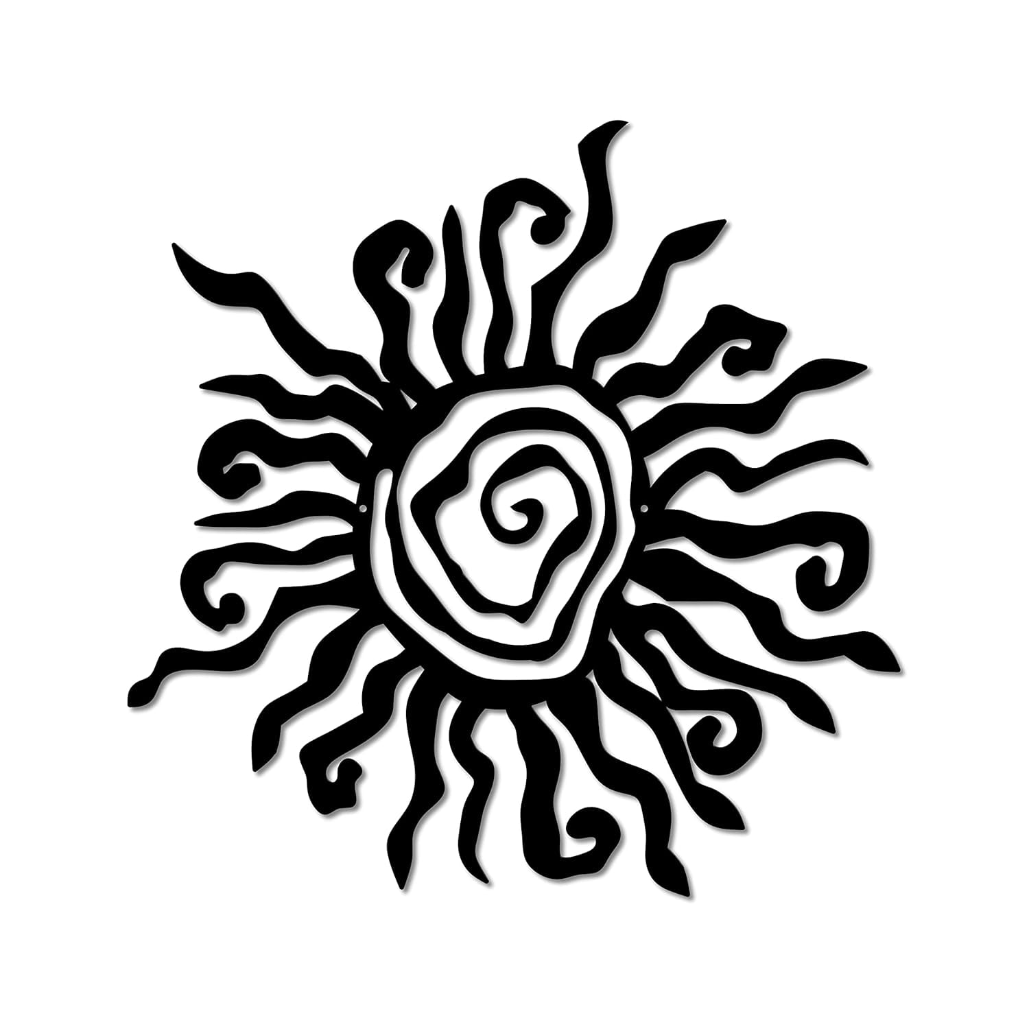 Wacky Sun Metal Sign , Hammered Copper) - Walmart.com