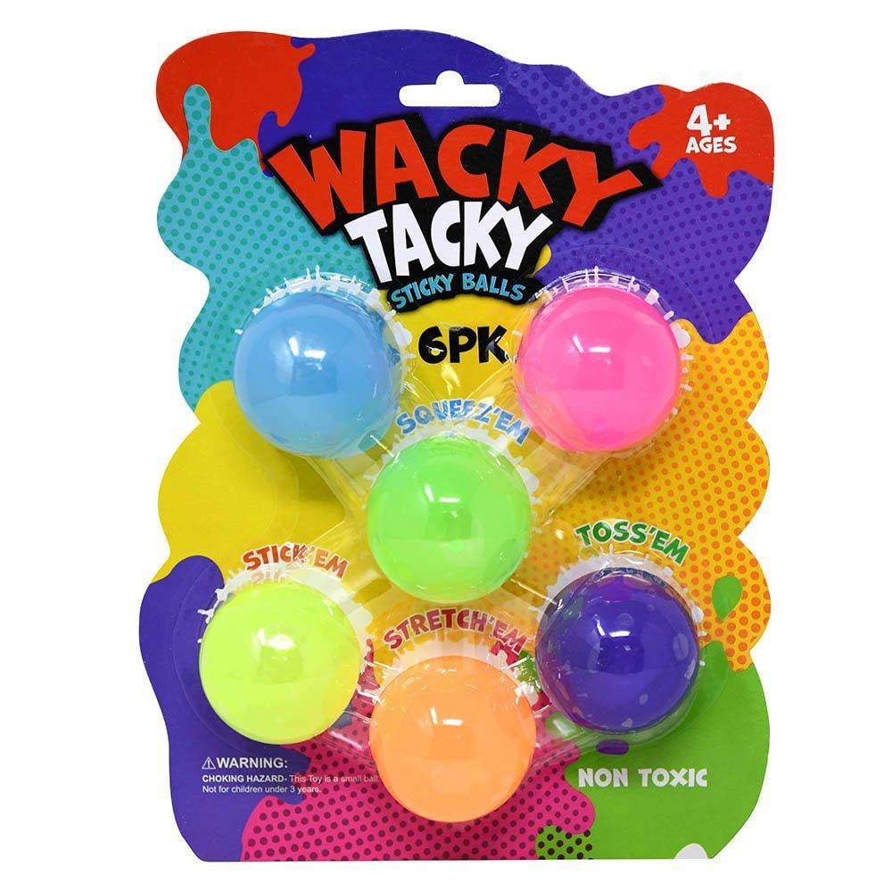 Wacky Tacky 6pk Squishy Ball - Walmart.com