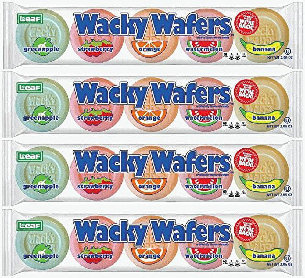 Wacky Wafers - 4 count - 1.2oz Packs - Walmart.com