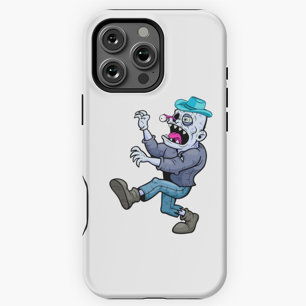 Wacky Walking Zombie Dude Phone Case for iPhone 16 15 14 13 12 11 Pro ...