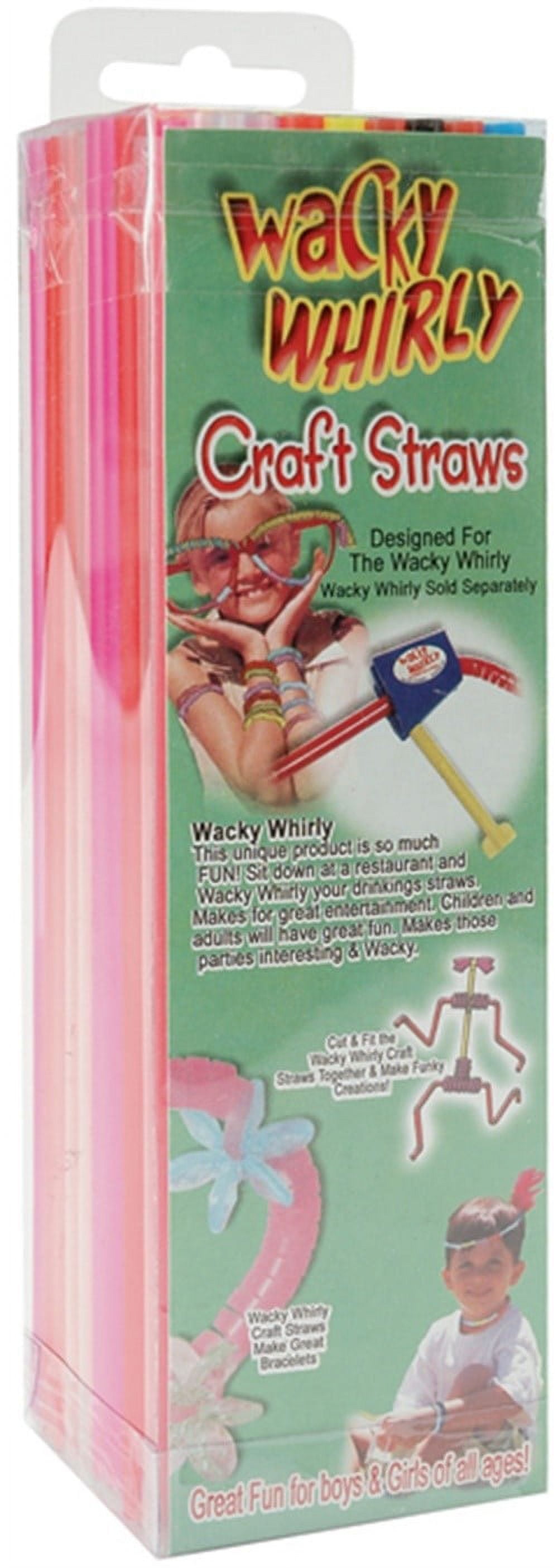 Pepperell Wacky Whirly Craft Straw 7.75" 100/Pkg-Assorted Colors ...