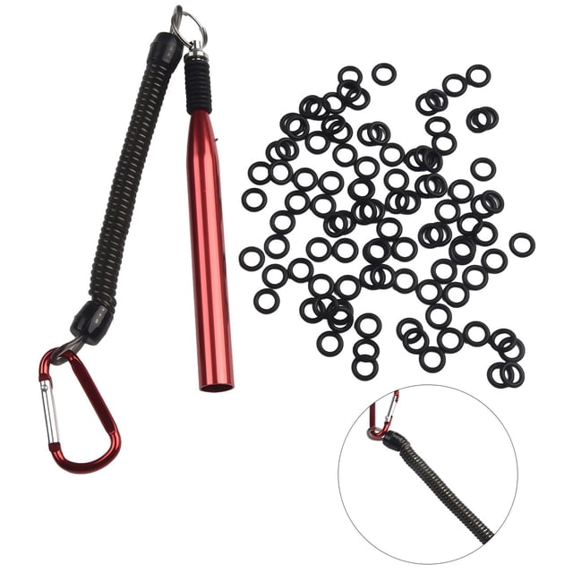 Wacky Worm Rig Tool&100Pcs O Rings Kits For Soft Baits Lures Fishing ...