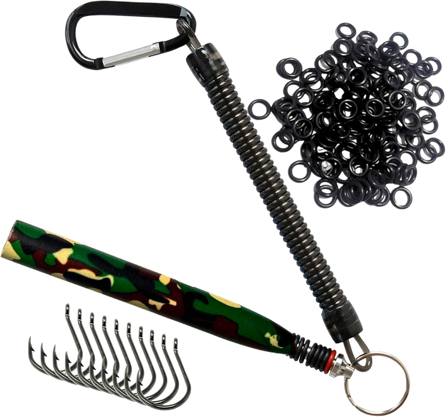 Wacky Worm Tool Wacky O-Rings for Wacky Rigging Soft Plastic Worms or ...