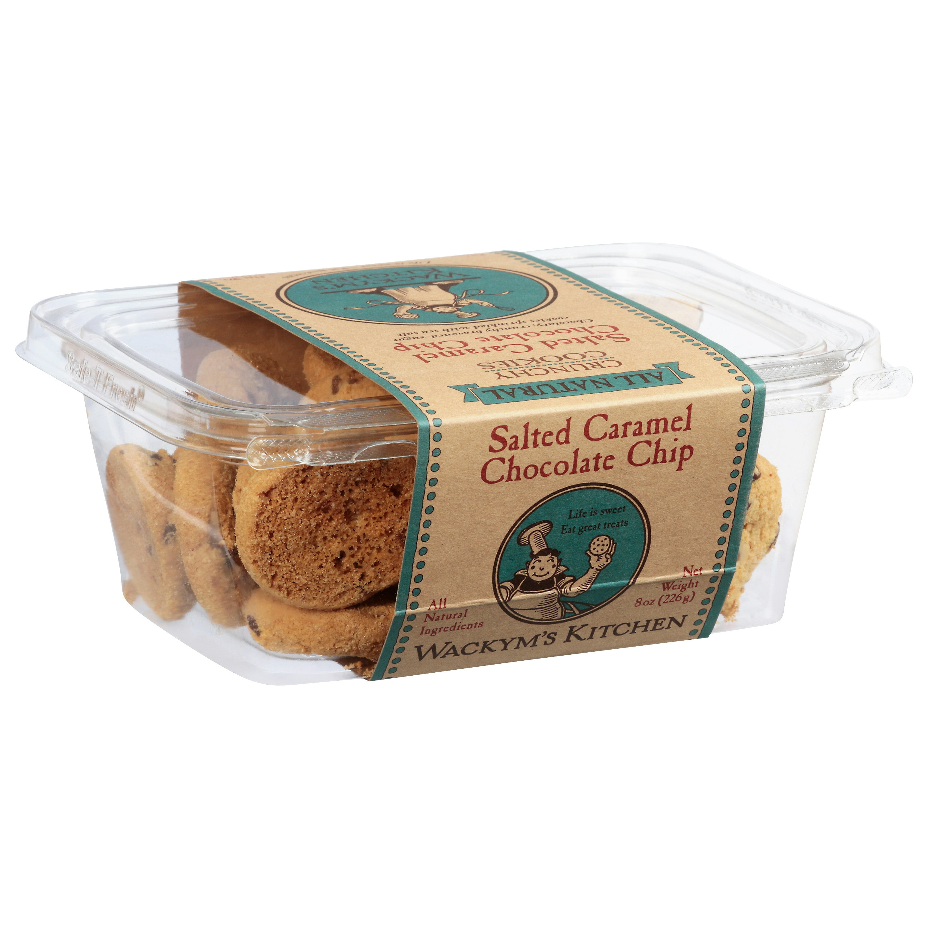 Wackym's Kitchen Chocolate Chip Caramel Cookies 8 oz (Pack of 12 ...