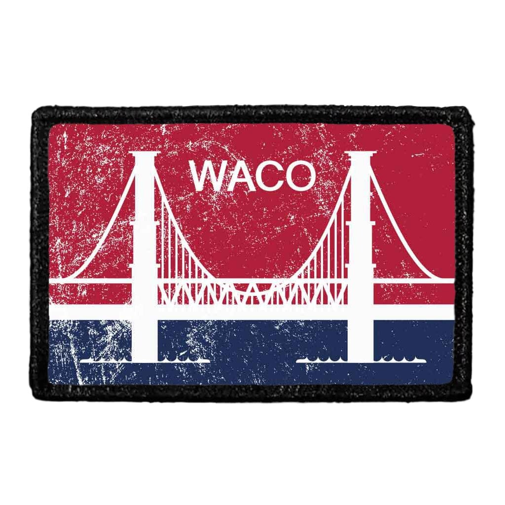 Waco City Flag - Color - Distressed - Removable Patch - Walmart.com