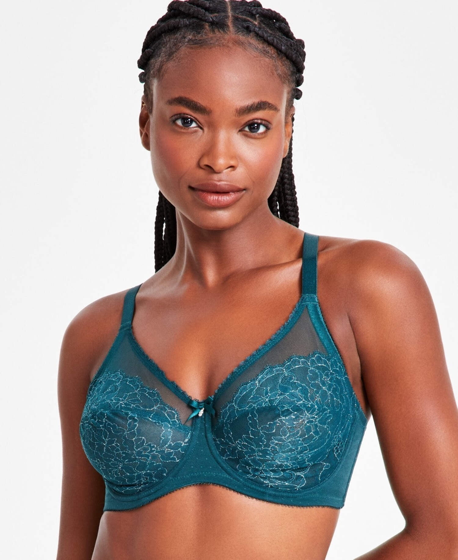 Wacoal Retro Chic Bra Women's 40D Ponderosa Pine Full Figure Underwire ERK2032 - Walmart.com