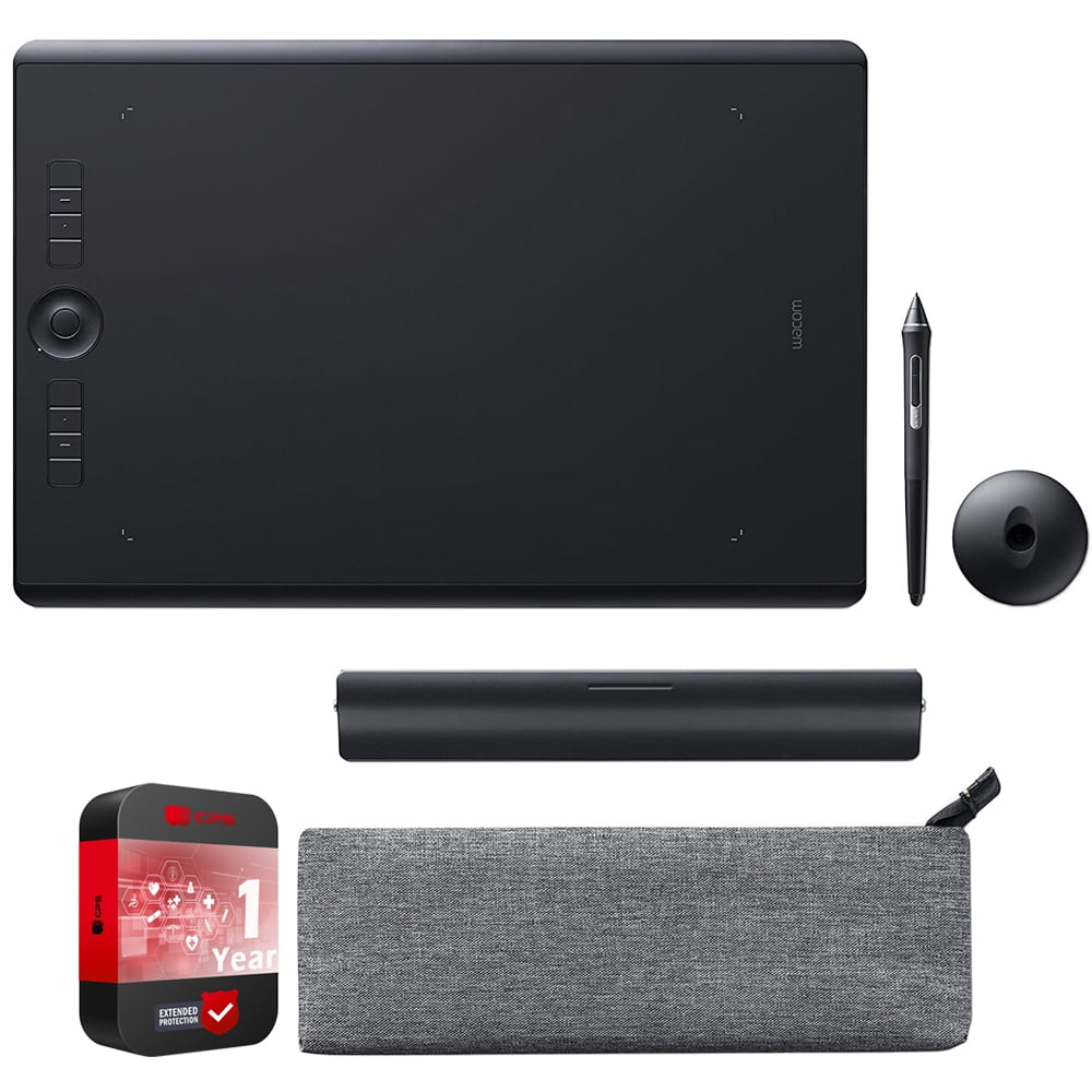 Wacom PTH860 Intuos Pro Large Creative Pen Tablet, Black Bundle with ...