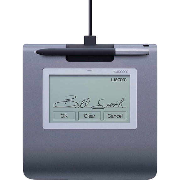 Wacom STU-430 45" Monochrome Signature Pad Graphics Tablet, Gray ...