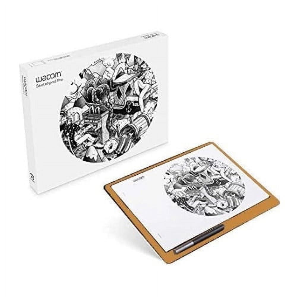 Wacom Sketchpad Pro, Digital Paper Notepad, Brown Leather, Artists ...