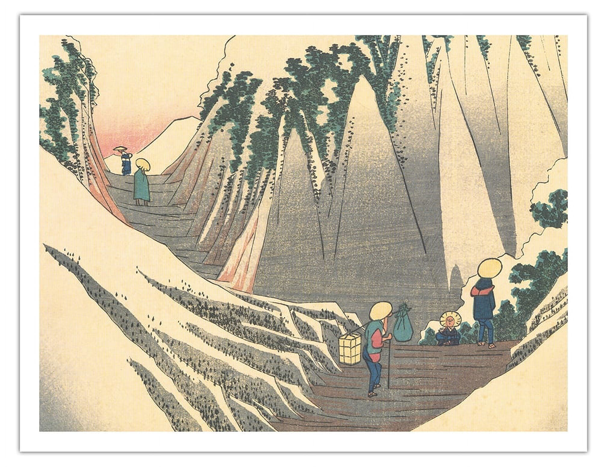 Wada Station - from Sixty-nine Stations of Kiso Road - Vintage Japanese ...