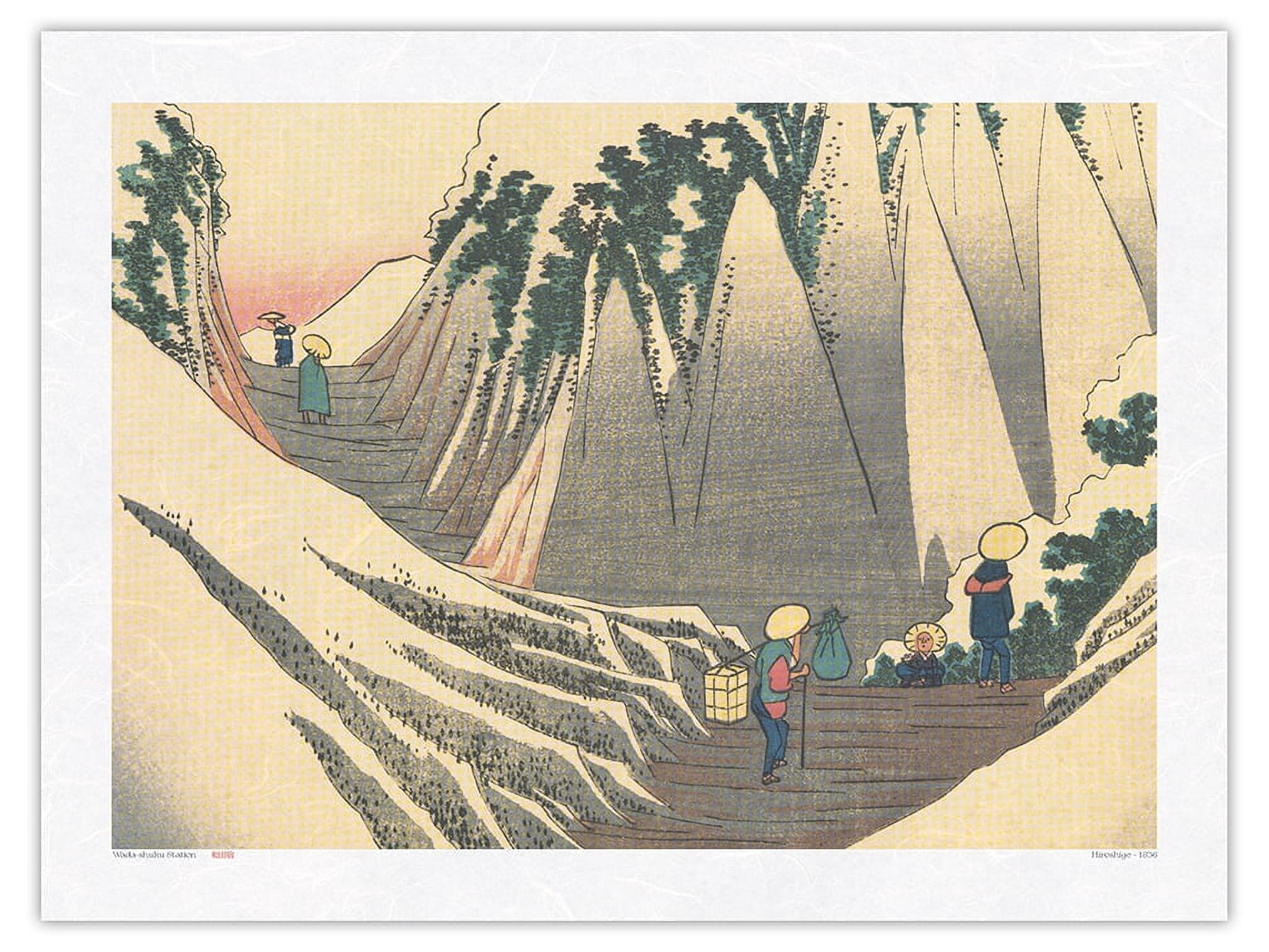 Wada Station - from Sixty-nine Stations of Kiso Road - Vintage Japanese ...