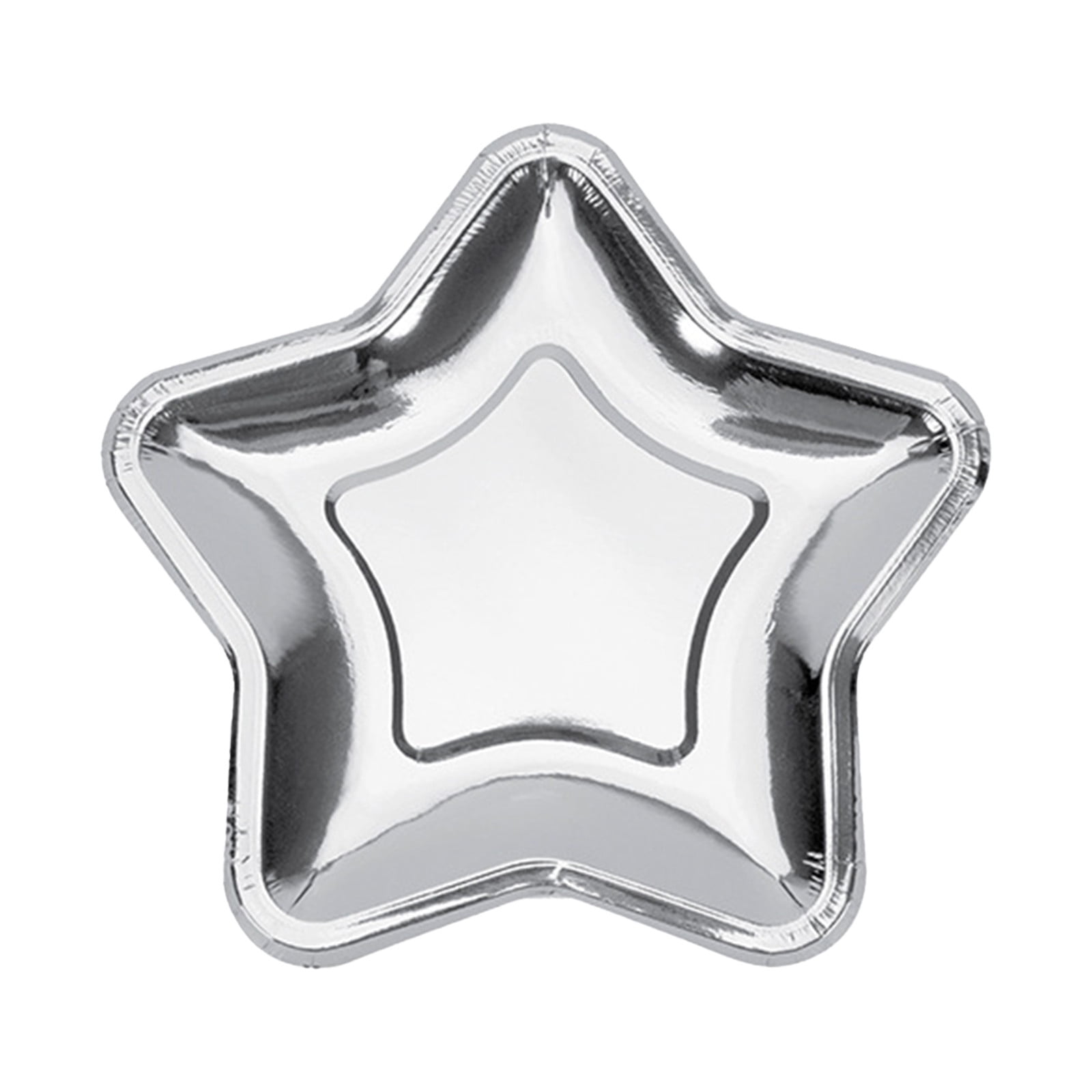 Wadada 10PCS Star Shape Paper Plates, 7 Inches Disposable Pentagram ...
