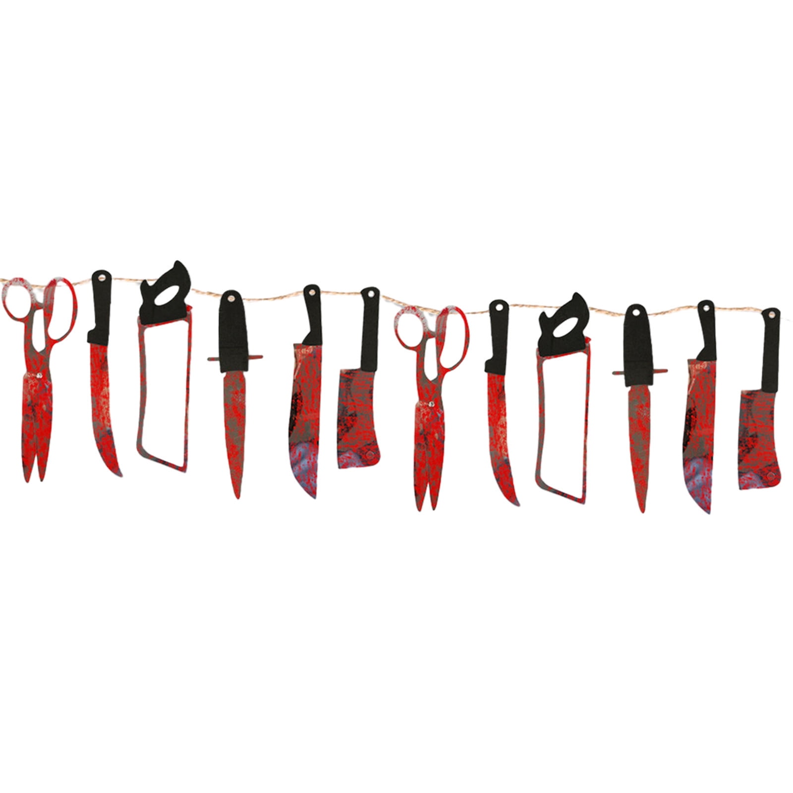 Wadada 12 Pcs Halloween Bloody Garland Banner Props Halloween Decor ...
