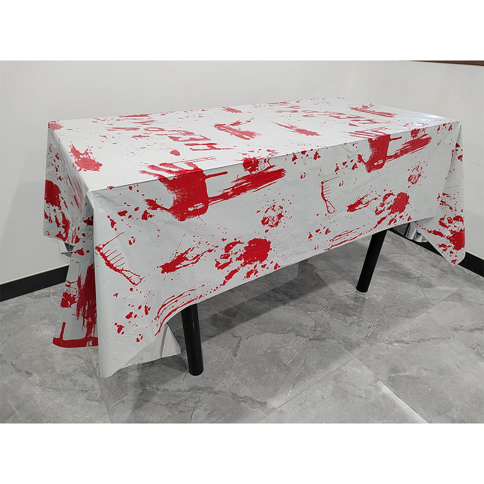 Wadada 2 Pack Halloween Bloody Handprint Tablecloth - 53 x 107 Inch ...