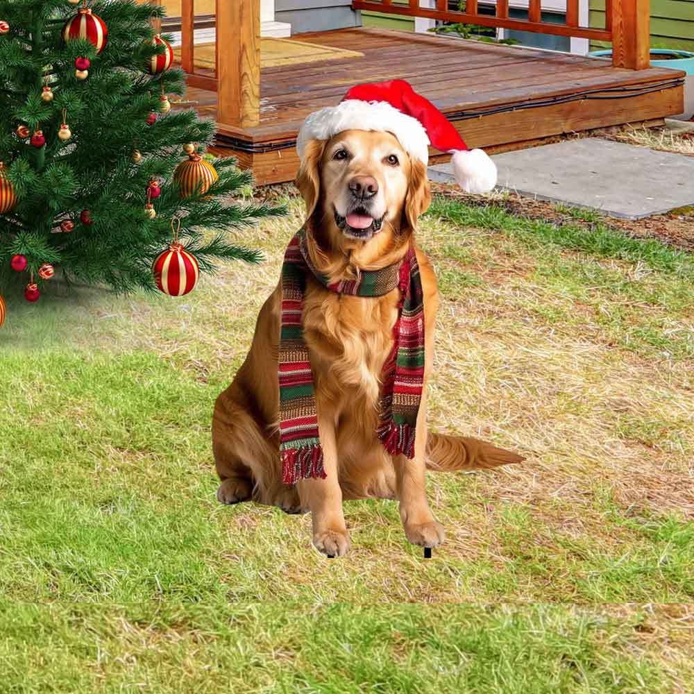 Wadada 2D Christmas Stake Decorative Garden Lawn Inserts, Animal Art ...