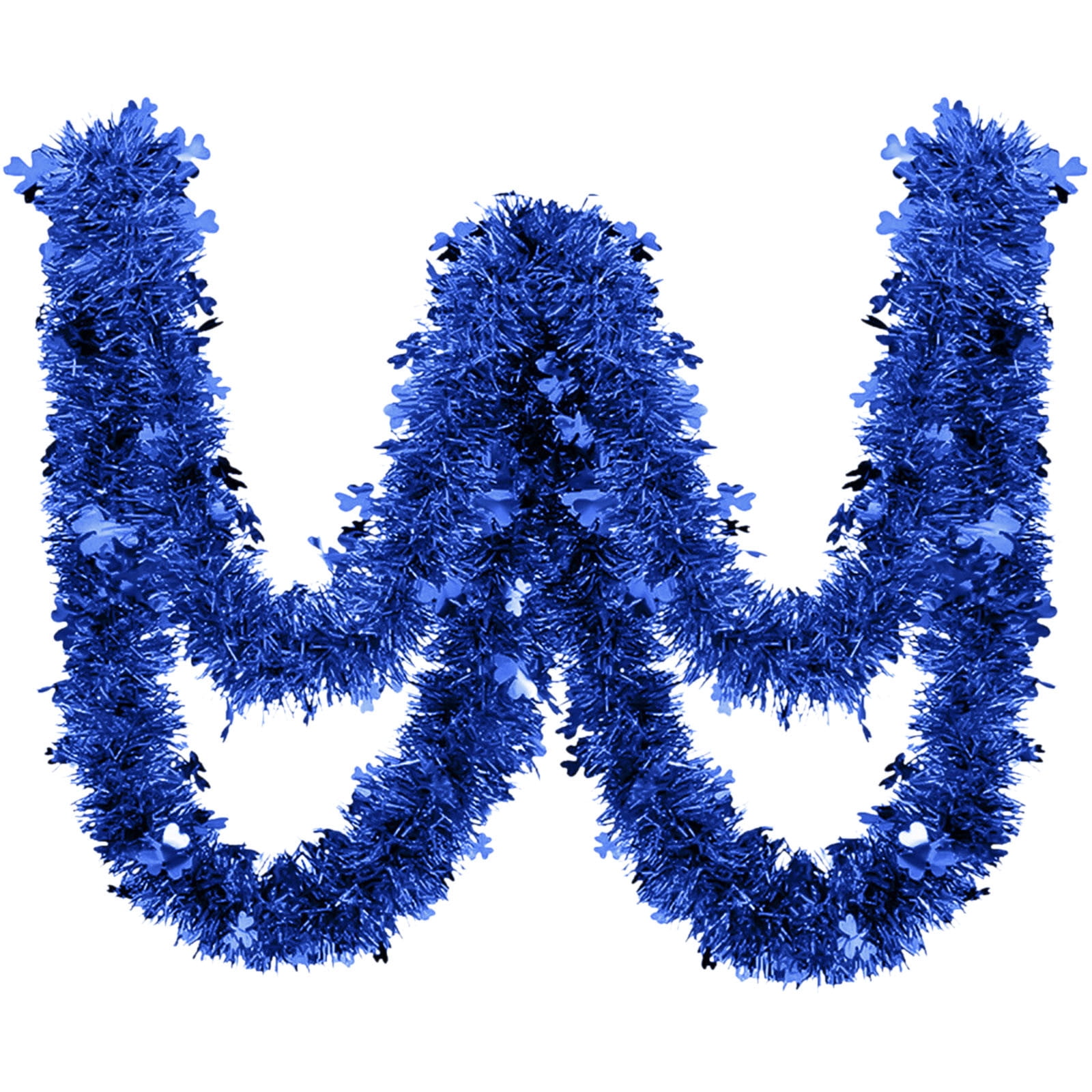 Wadada 2Pcs Christmas Tinsel Garland Decoration Metallic Tinsel Twist ...