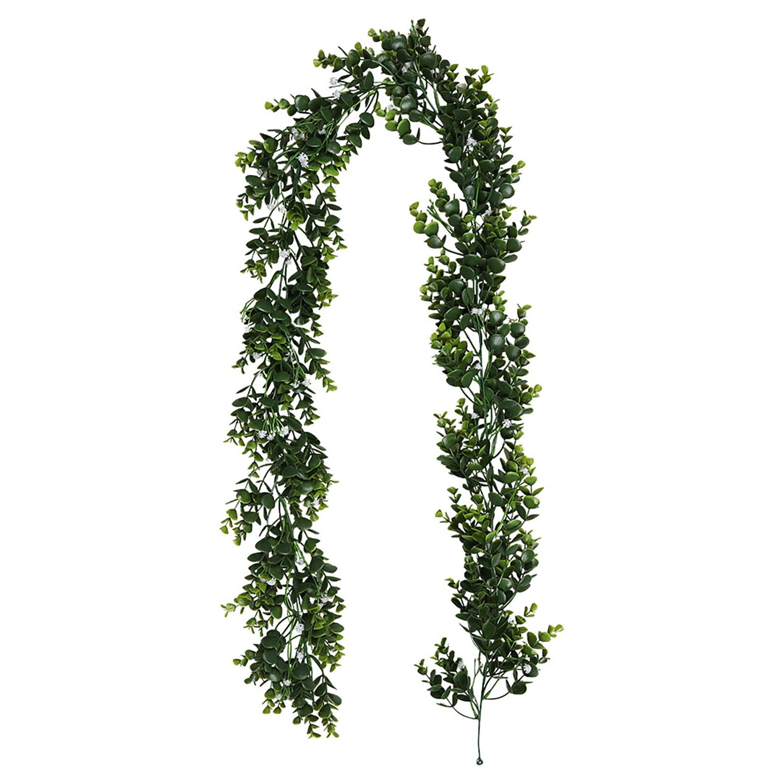 Wadada Artificial Christmas Garland Fake Eucalyptus Greenery Garland ...