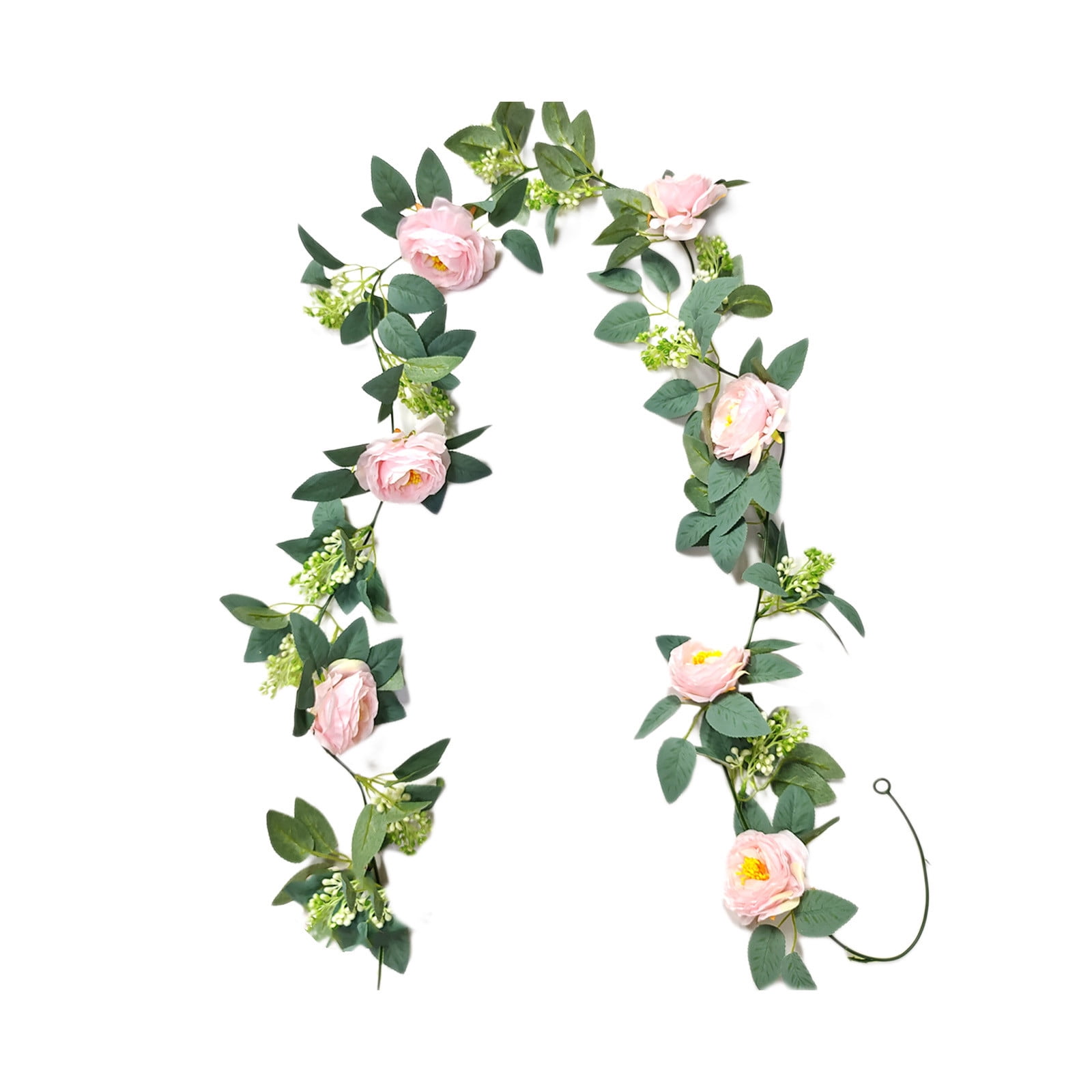 Wadada Artificial Rose Garlands Rose Vines Leaves Banners Hanging ...