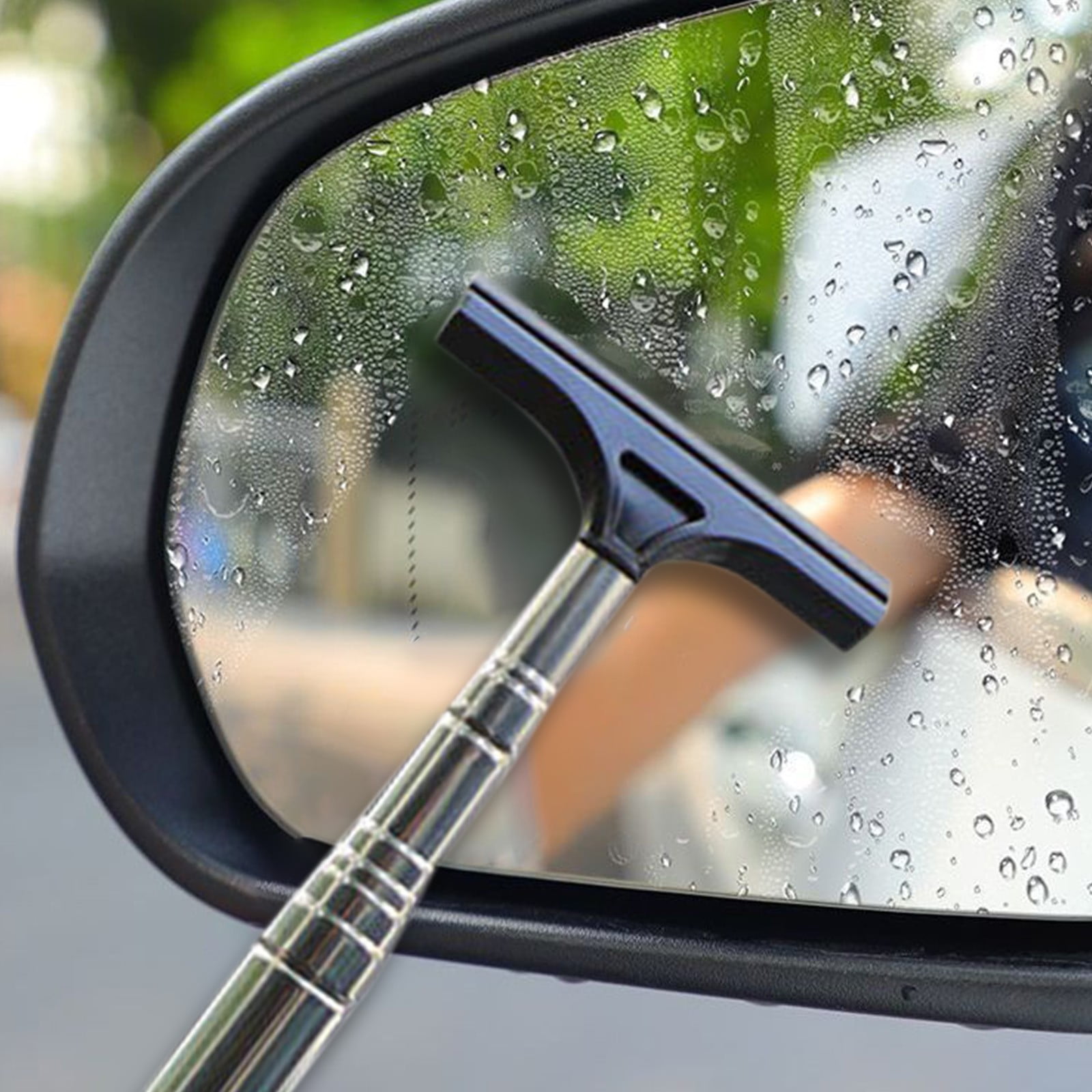 Wadada Car Rearview Mirror Wiper,Retractable Window Squeegee, Small ...