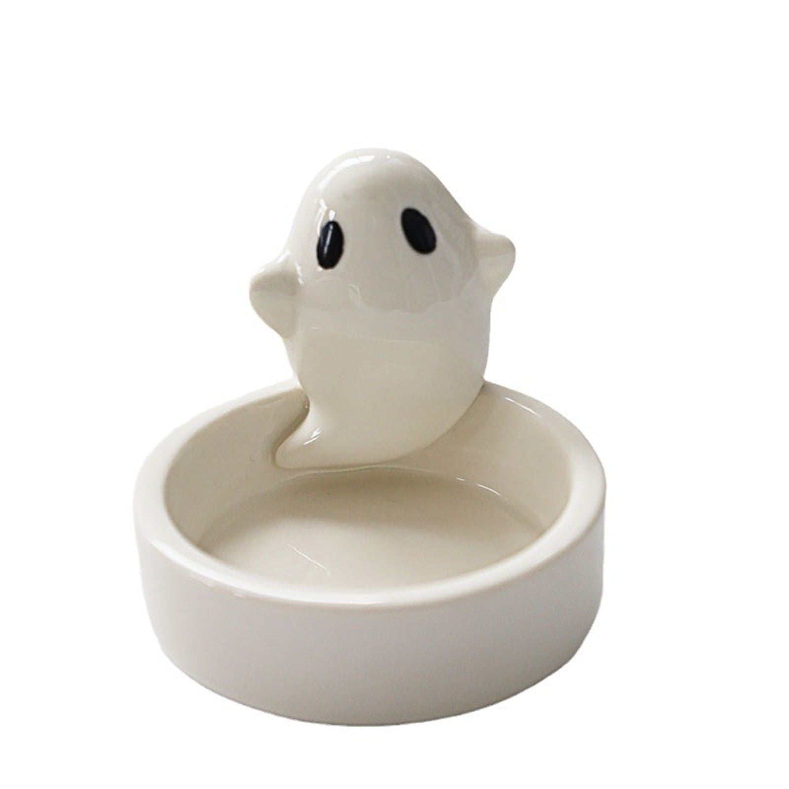 Wadada Ceramic Ghost Candle Holder, Halloween Candle Holder, Cute Ghost ...