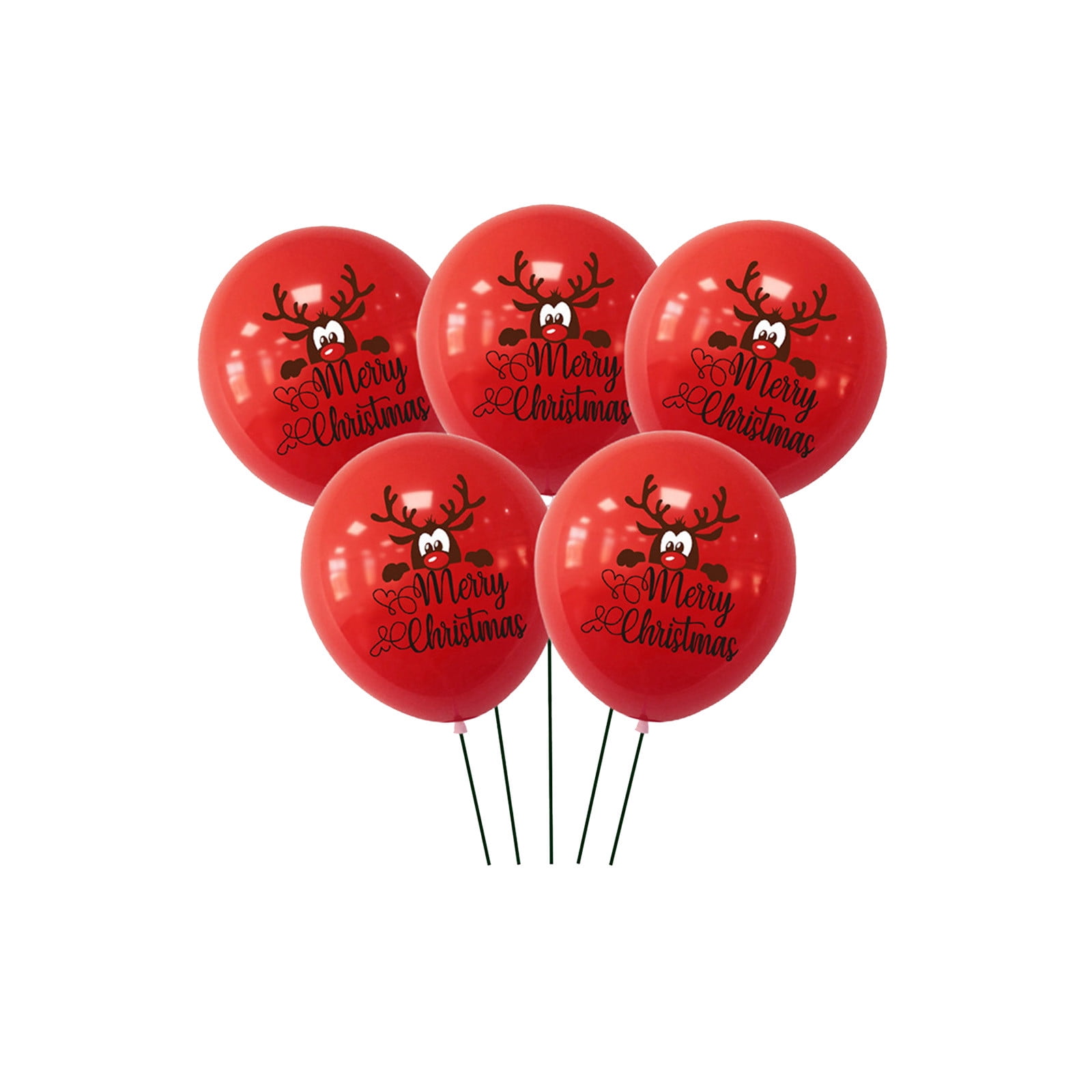 Wadada Christmas Balloons,100 Pcs 12 inch Christmas Red Balloons ...