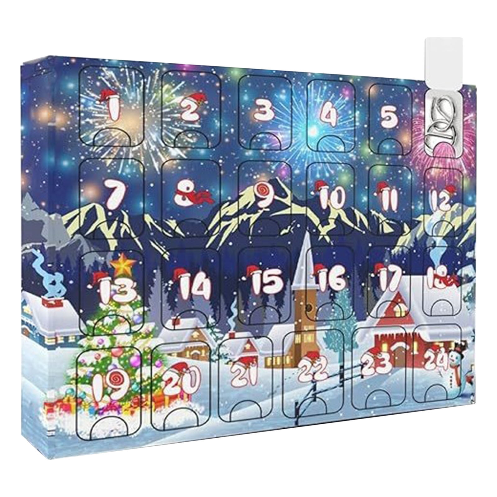 Wadada Christmas Countdown Calendar, 24 Puzzle Countdown Toys, Portable ...