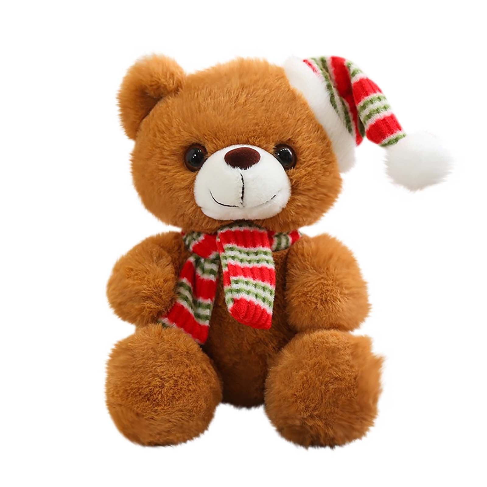 Wadada Christmas Cute Bear Stuffed Animal - Christmas Plush Gifts for ...