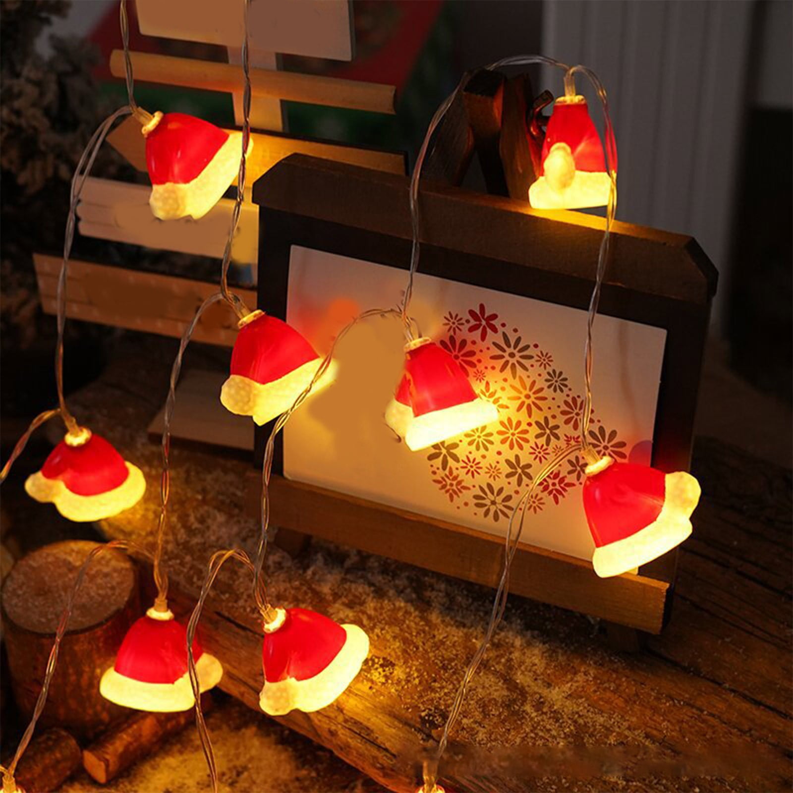 Wadada Christmas Santa Claus String Lights, 4.9Ft Christmas Santa Claus ...