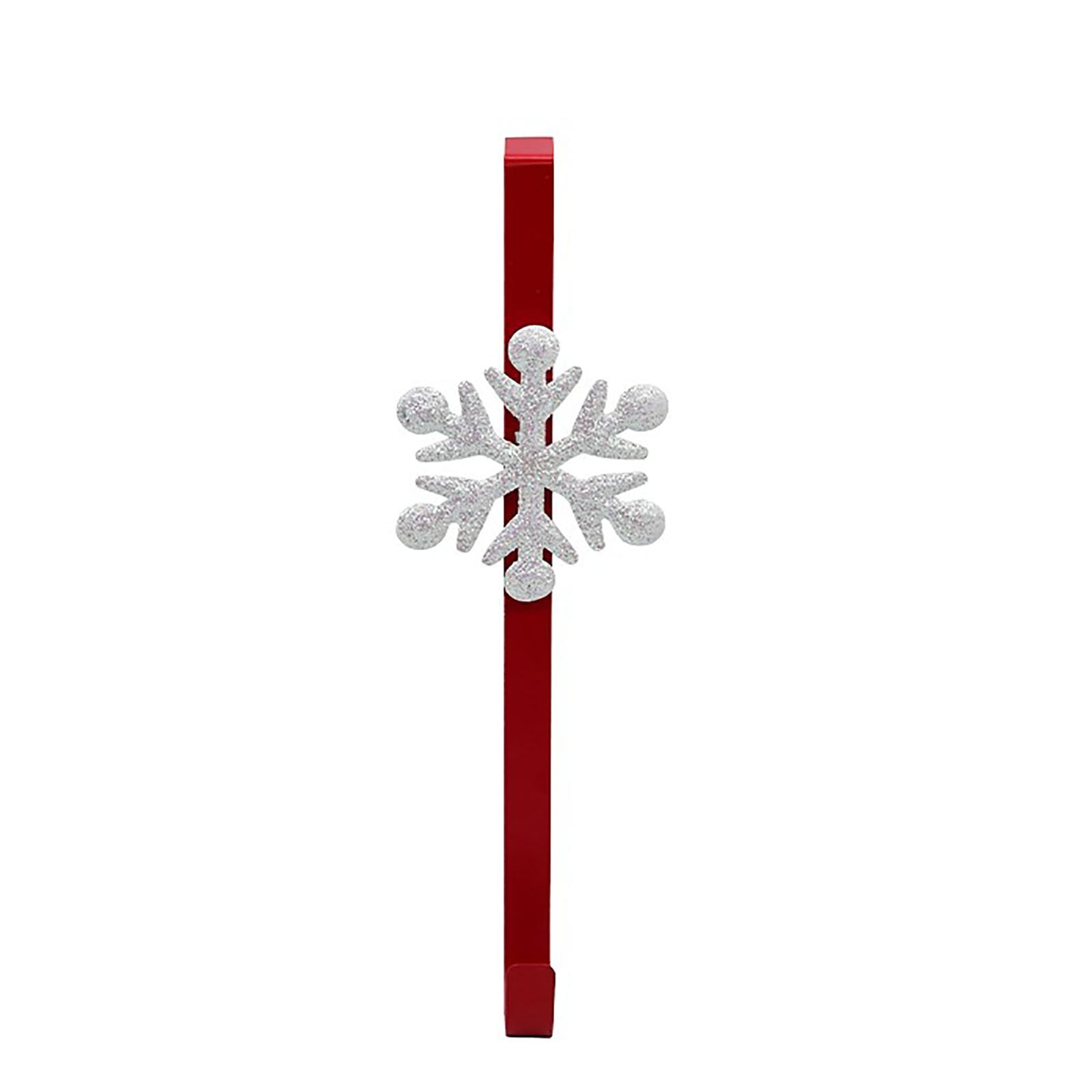 Wadada Christmas Silver Metal Wreath Hanger 15 Inches Wreath Hook with ...