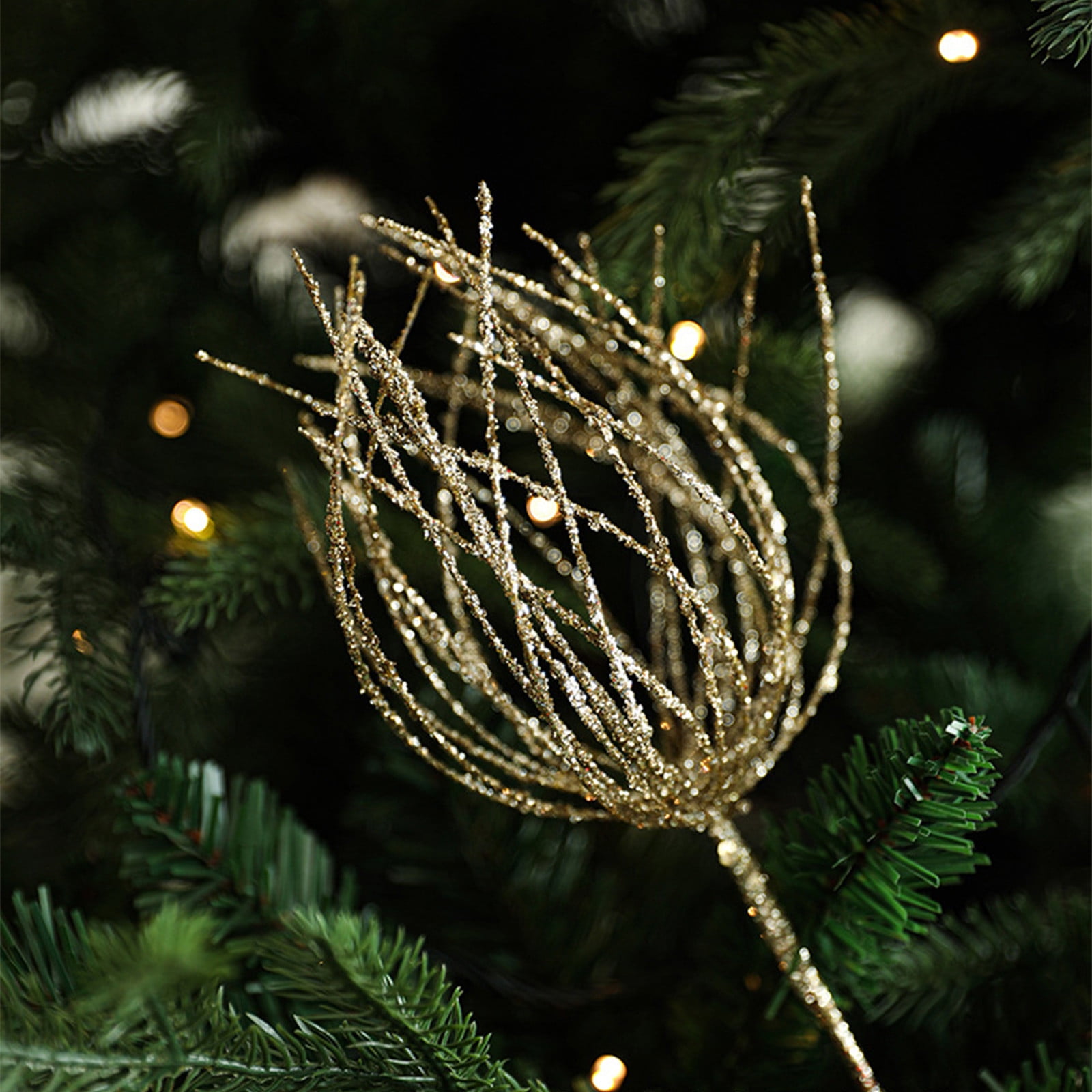 Wadada Christmas Tree Picks Filler, Artificial Glitter Berry and ...