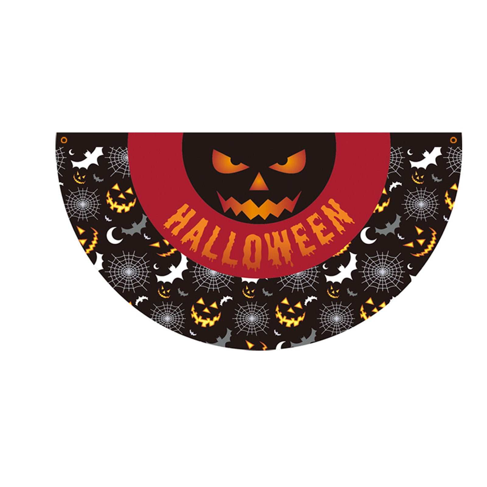 Wadada Halloween Pleated Fan Flag, Halloween Bunting Flag Ghost Hanging ...