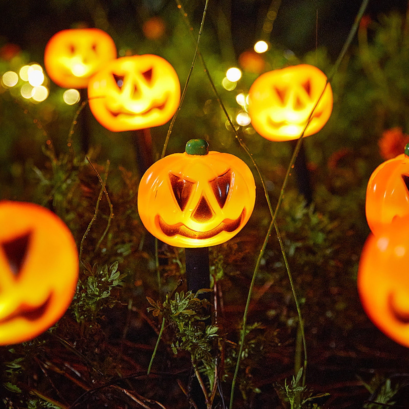 Wadada Halloween Solar Pumpkin Pathway Lights, Halloween Solar Pathway ...