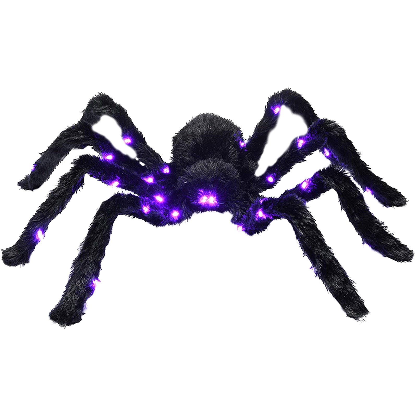 Wadada Halloween Spider Decorations, Giant Spider with Purple LED ...