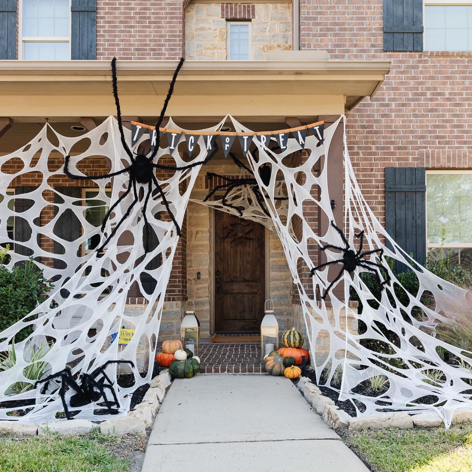 Wadada Halloween Spider Web, Super Stretchy Fake Spider Webs, White ...