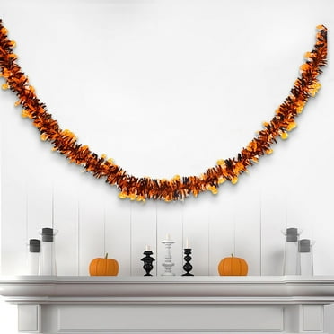 Tissue Paper Tassel Garland, 9ft, Black, White, & Gold, 1ct - Walmart.com