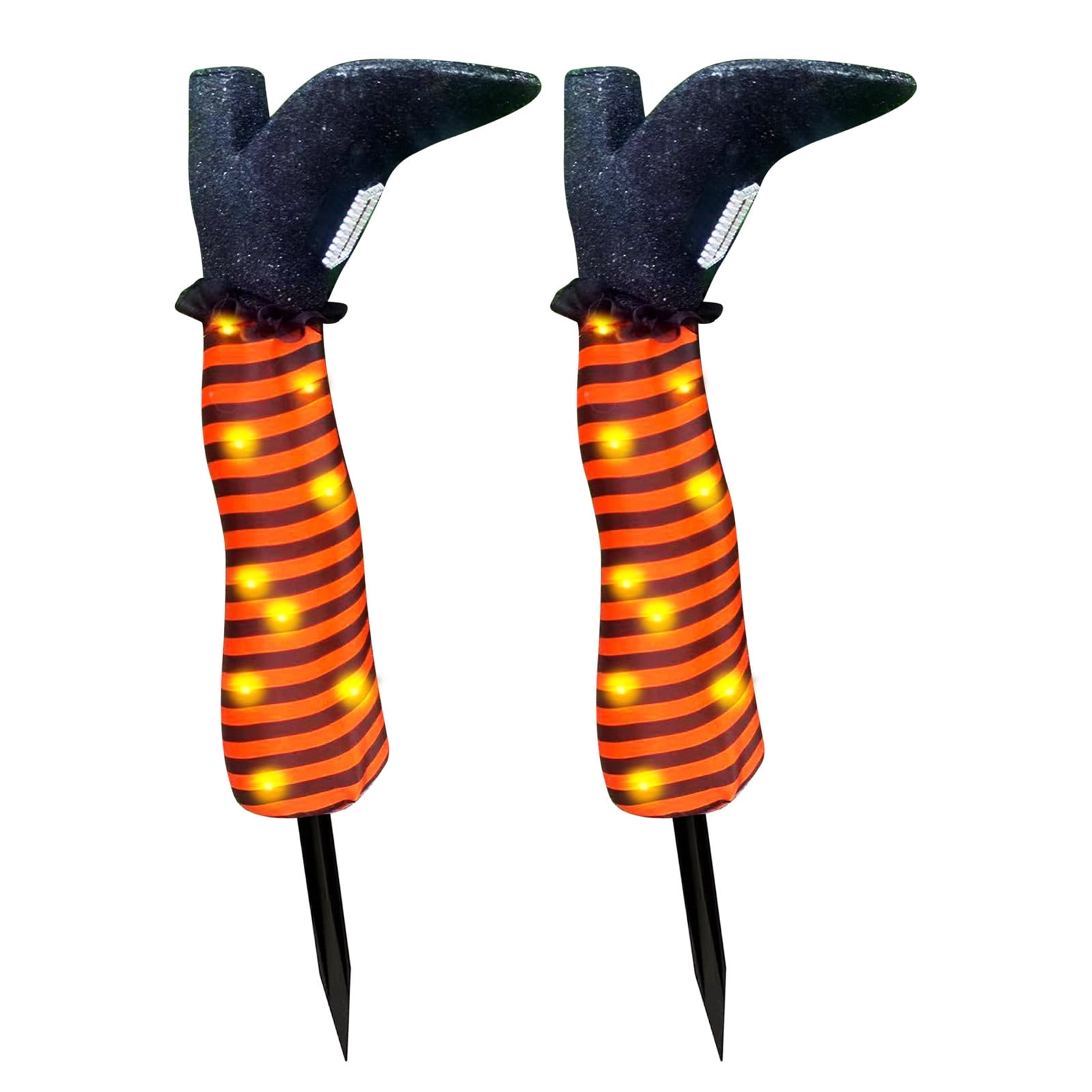 Wadada Halloween Witch Leg Yard Stakes,Halloween Upside Down Witch Legs ...