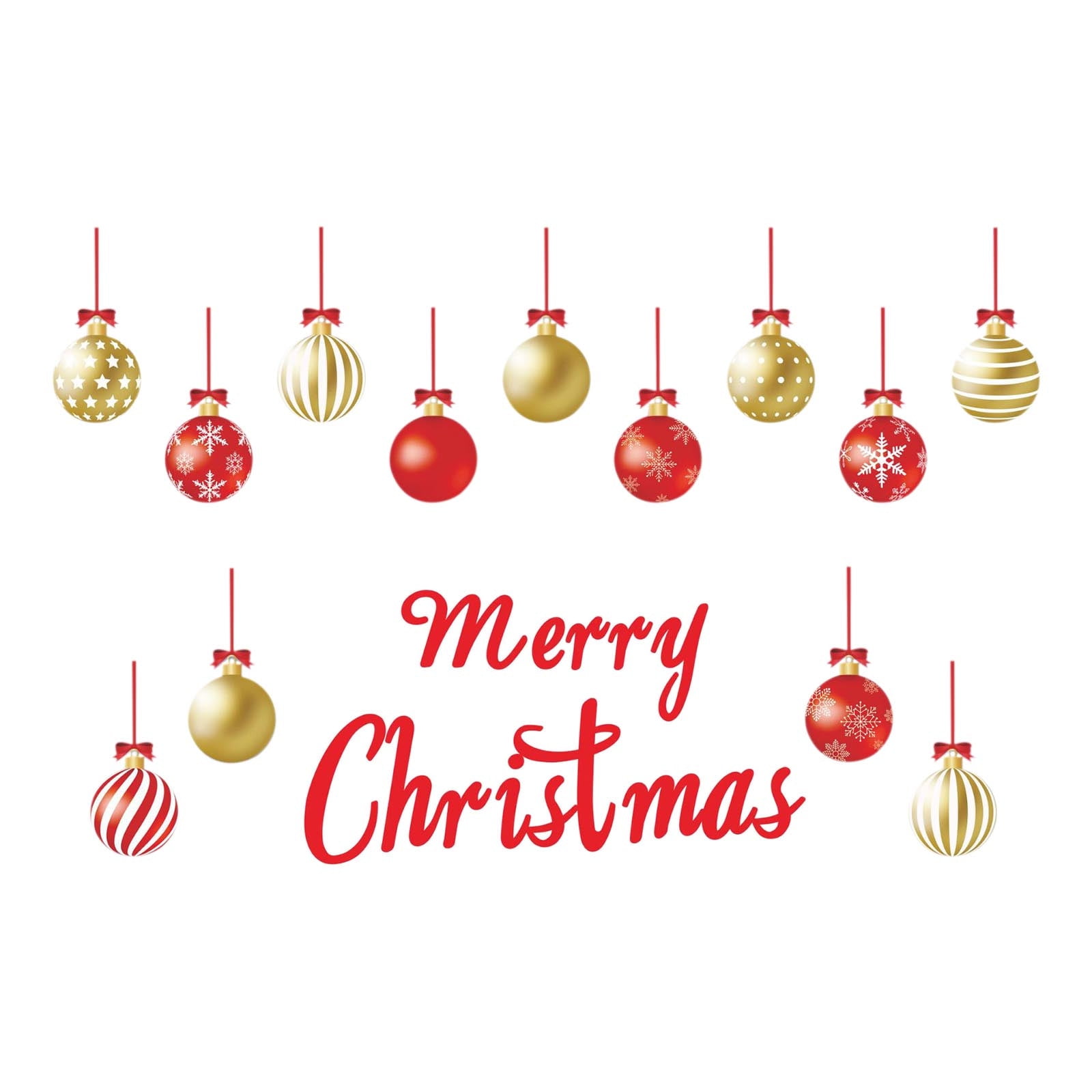 Wadada Merry Christmas Refrigerator Magnet Decorative Red Christmas ...