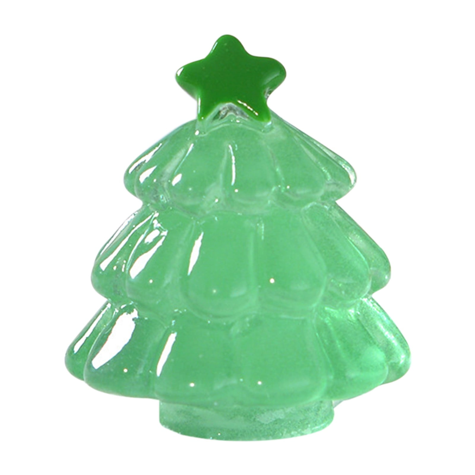 Wadada Mini Christmas Figurines 10 Pack Tiny Trees Mini Resin Figures ...