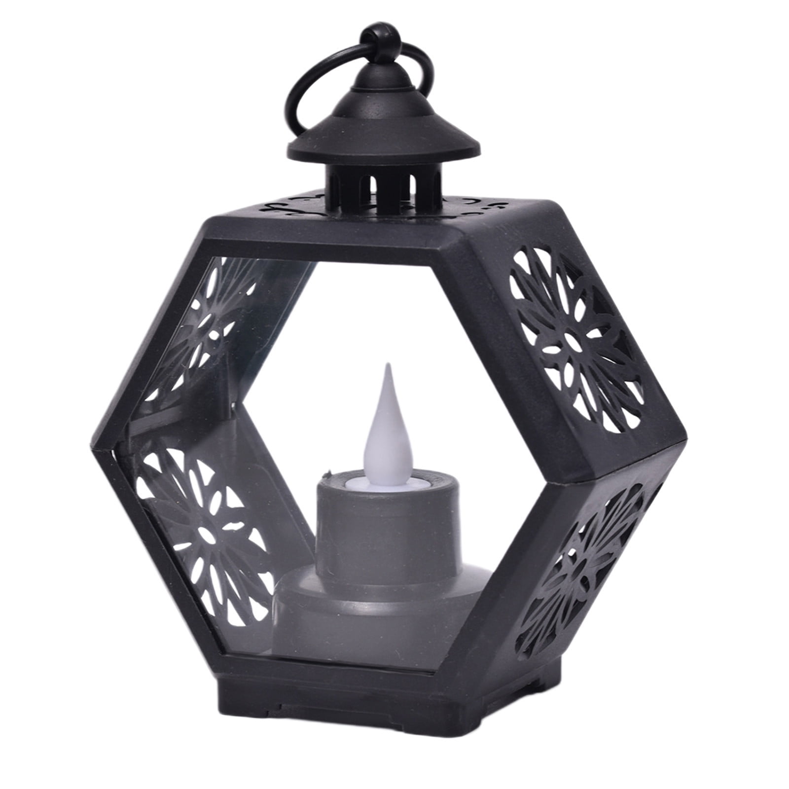 Wadada Mini Lanterns Decorative for Centerpiece, Hanging Small Black ...