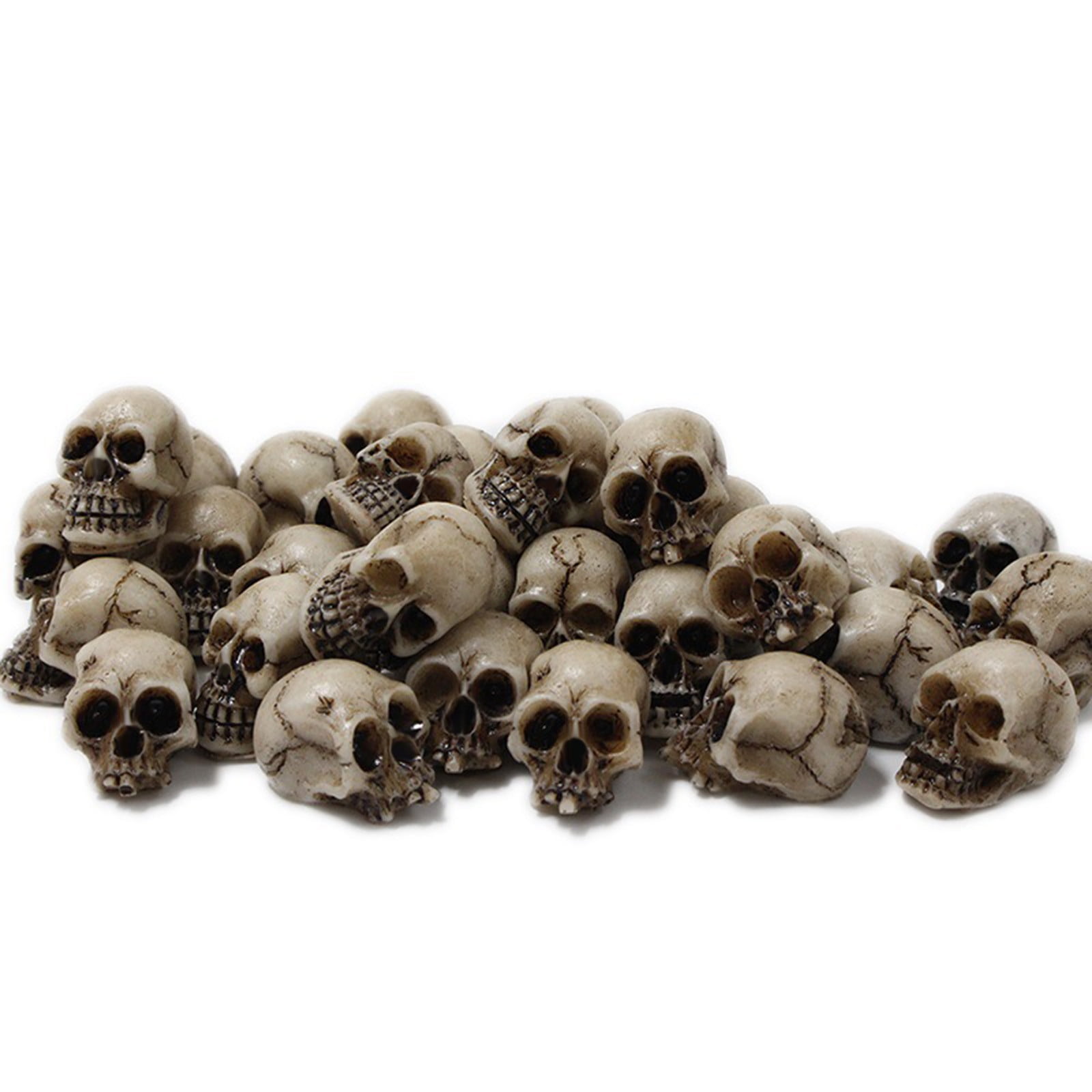 Wadada Mini Skulls,20PCS Mini Skeleton Figurines,Halloween Miniature ...
