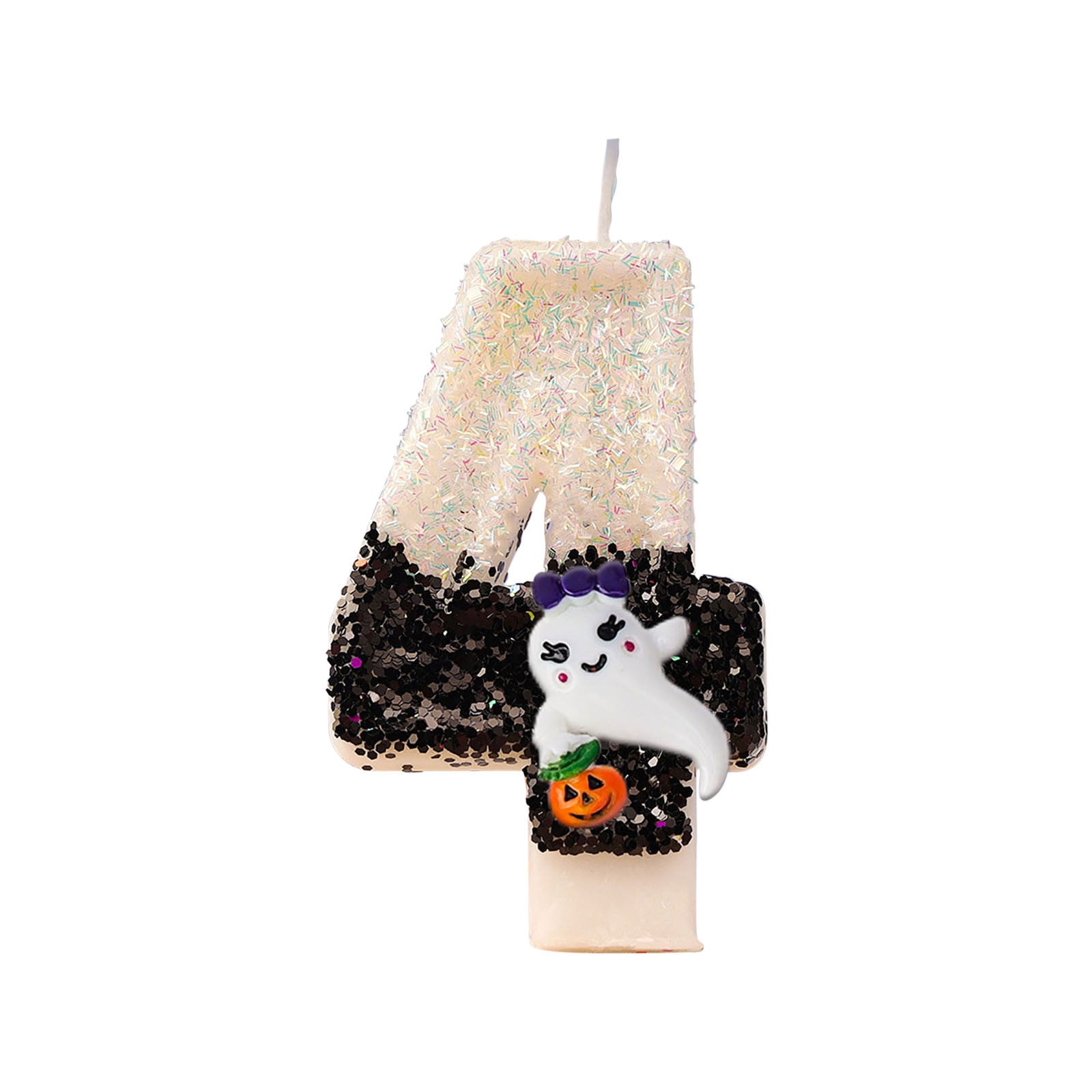 Wadada Number 4 Halloween Cute Ghost Birthday Candles Halloween Ghost ...