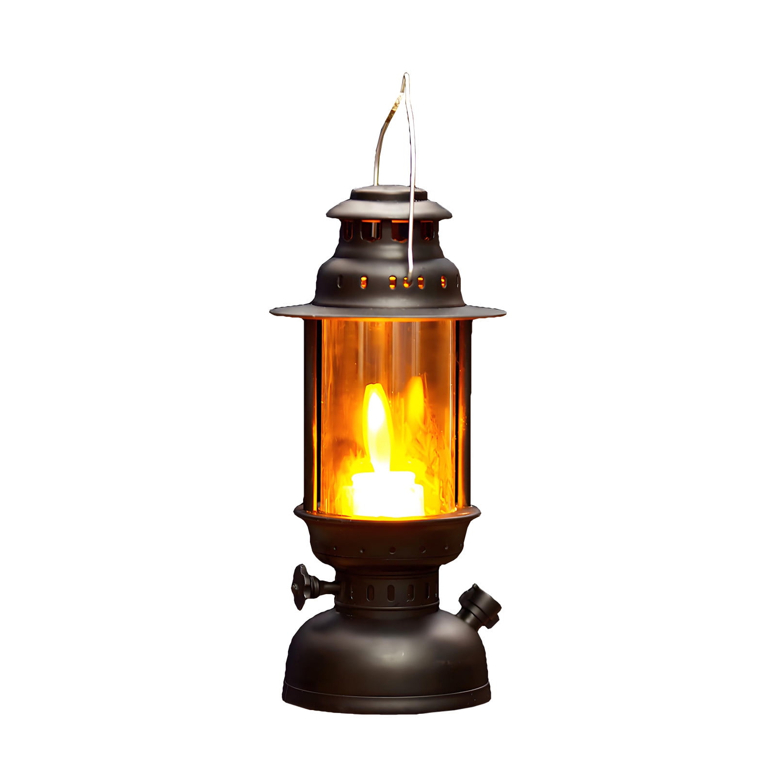 Wadada Outdoor Garden Hanging Lanterns with Waterproof LED Flickering ...