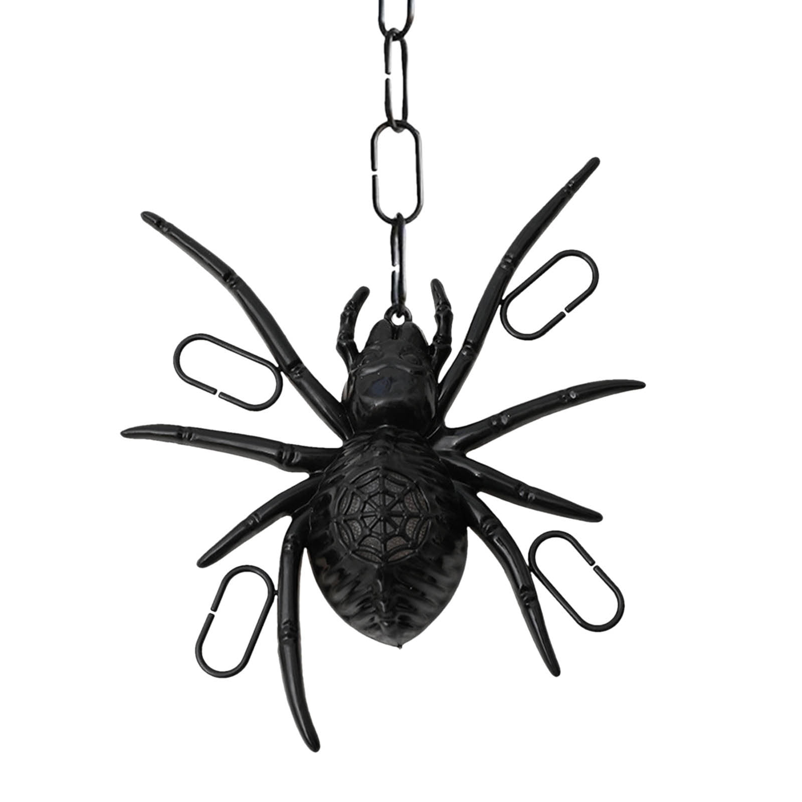 Wadada Plastic Spider Lighted Spider Simulation Scary Hairy Spider Pole ...