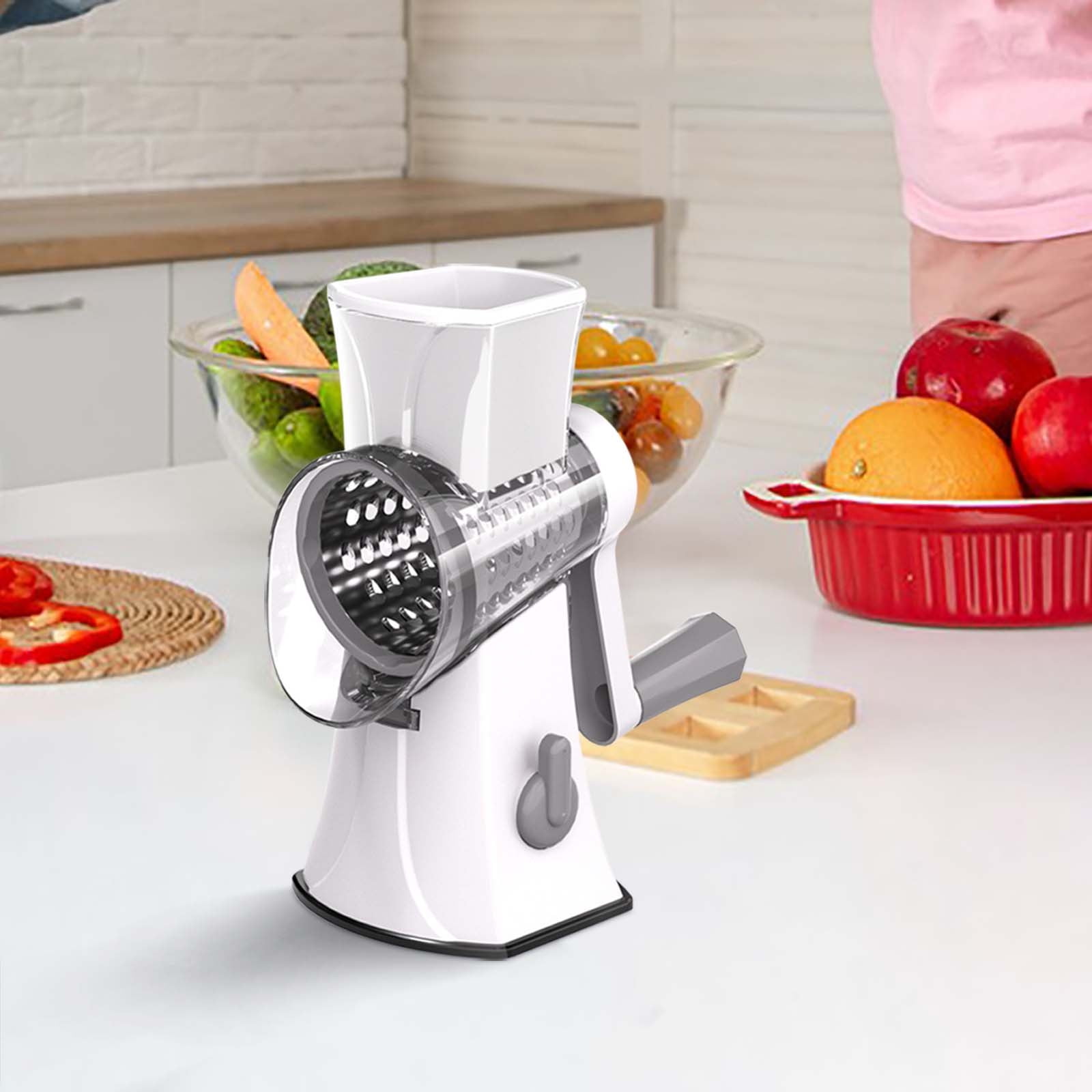 Wadada Rotary Cheese Grater Shredder, Multifunction 5 in 1 Kitchen ...