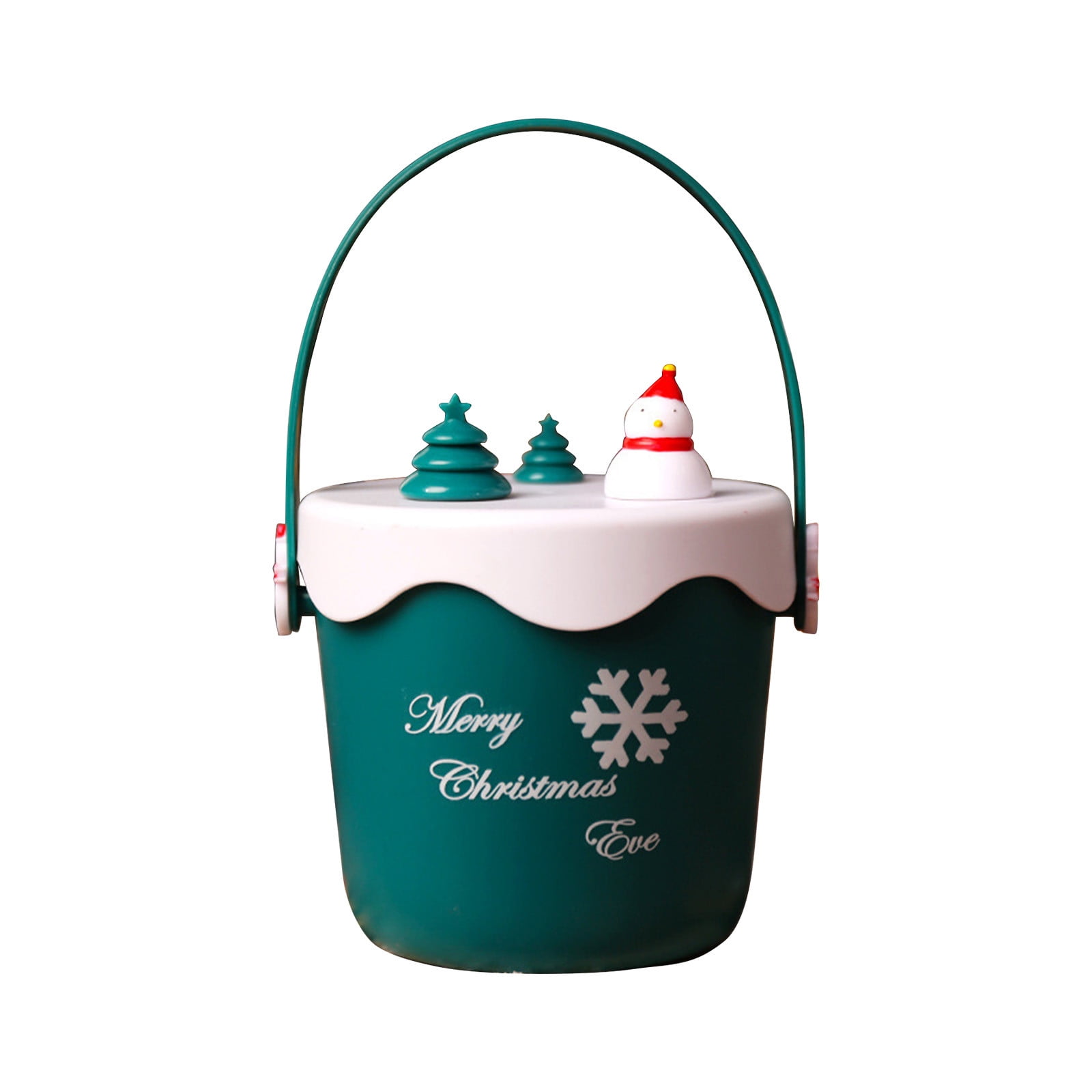 Wadada Small Christmas Buckets Plastic, Christmas Decorations Bucket ...