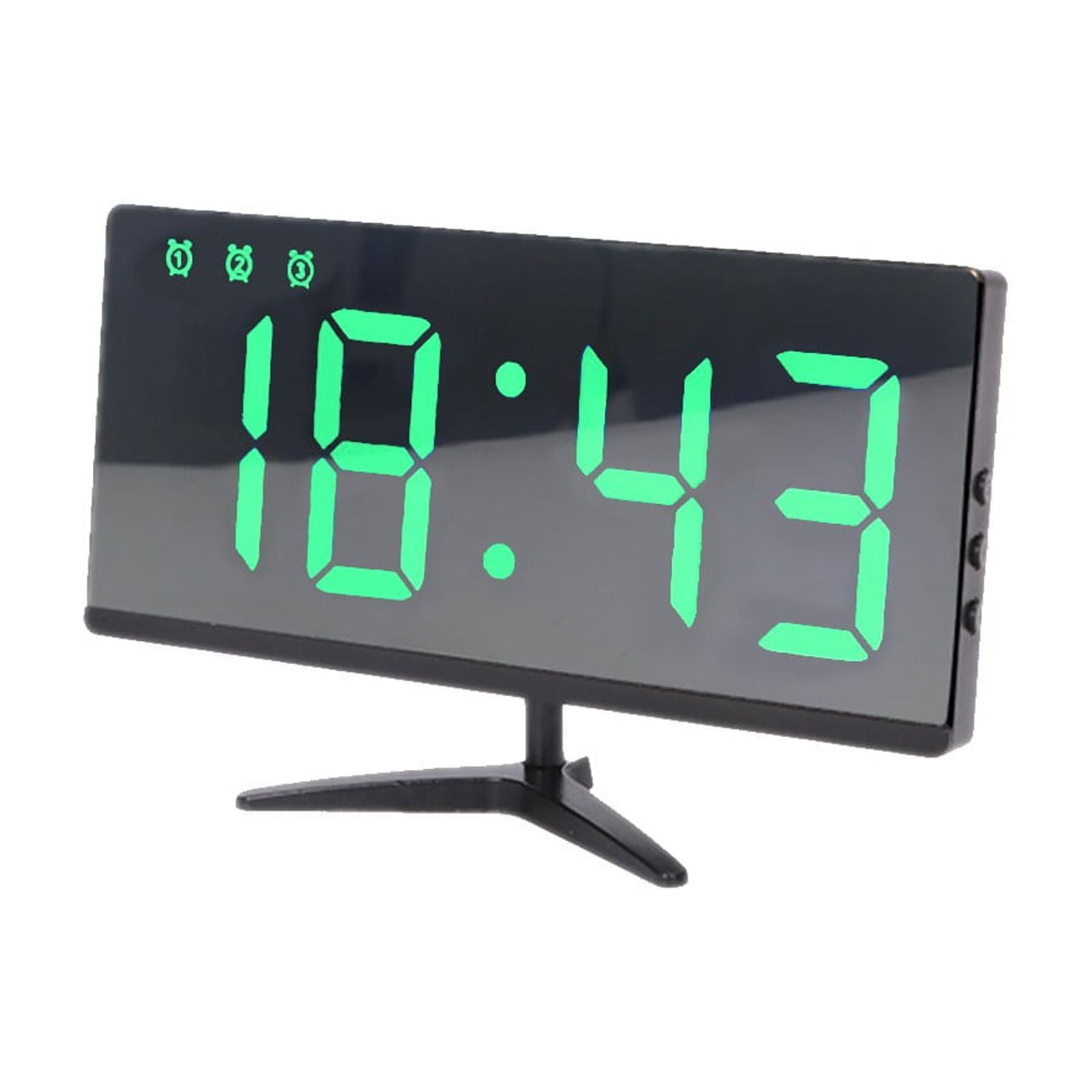 Wadada Small Digital Alarm Clock for Bedrooms Bedside - Plug in Clock ...