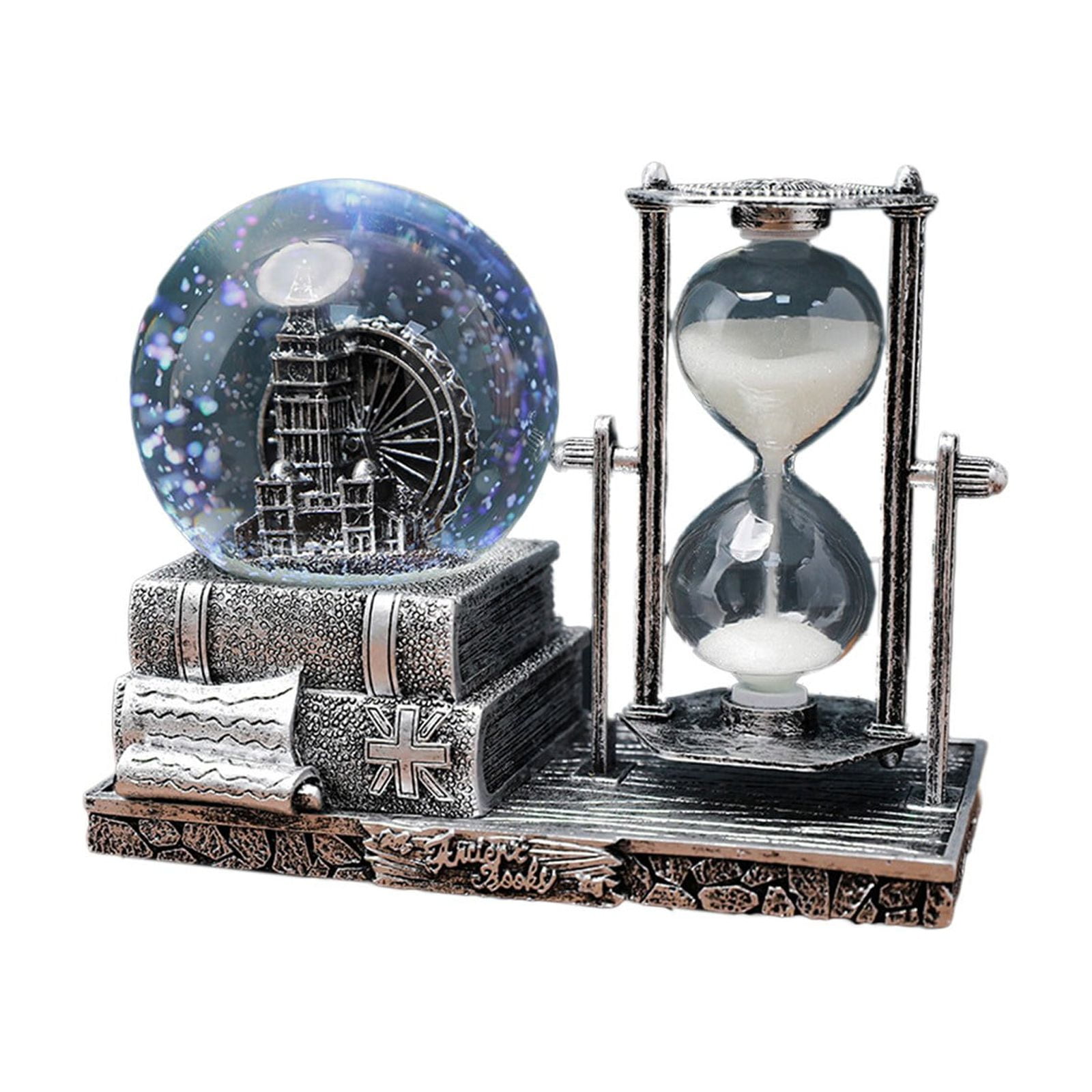 Wadada Snow Globe with Hourglass Timer Home Decor for Living Room LED ...