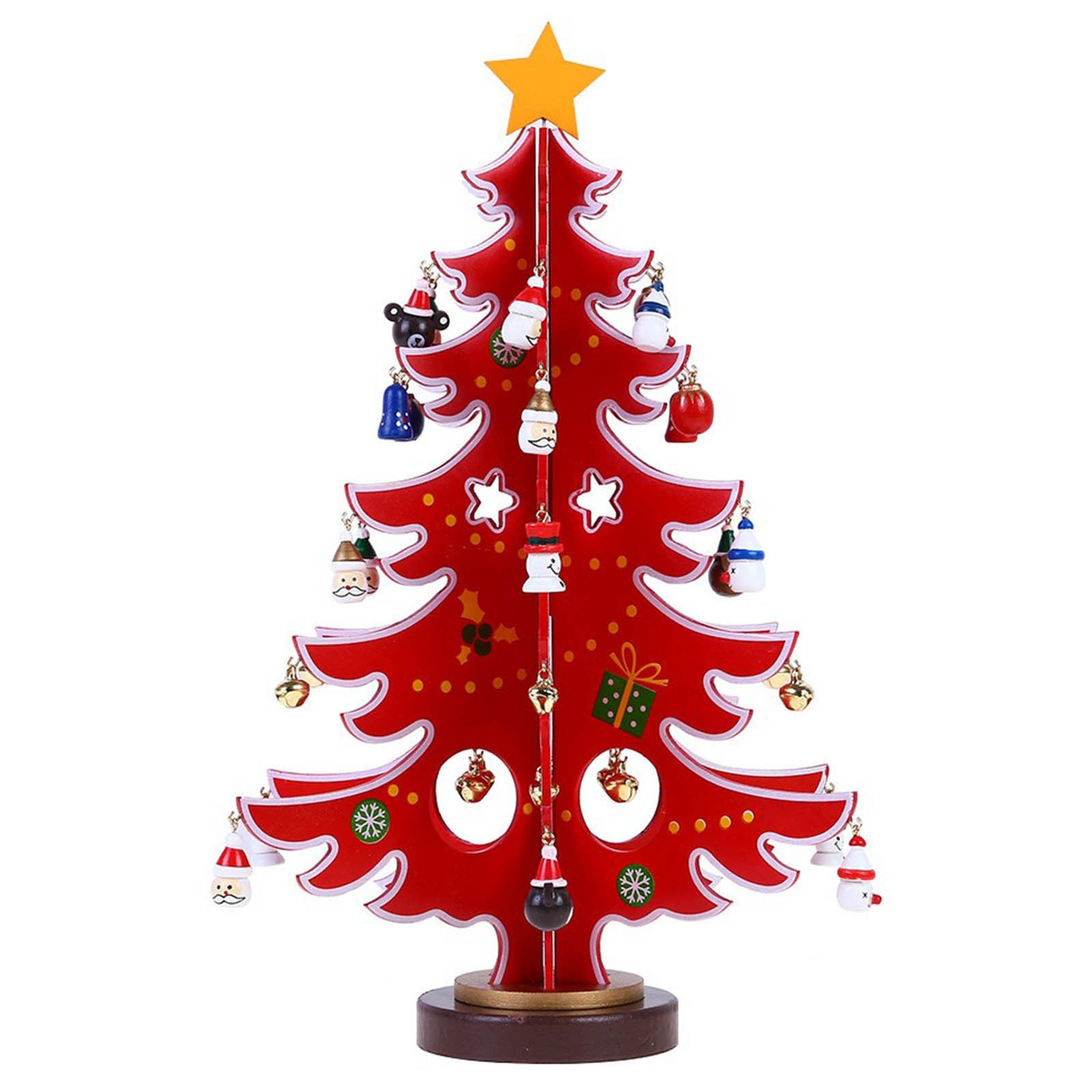 Wadada Tabletop Christmas Tree Decorations Office Standing Handmade ...