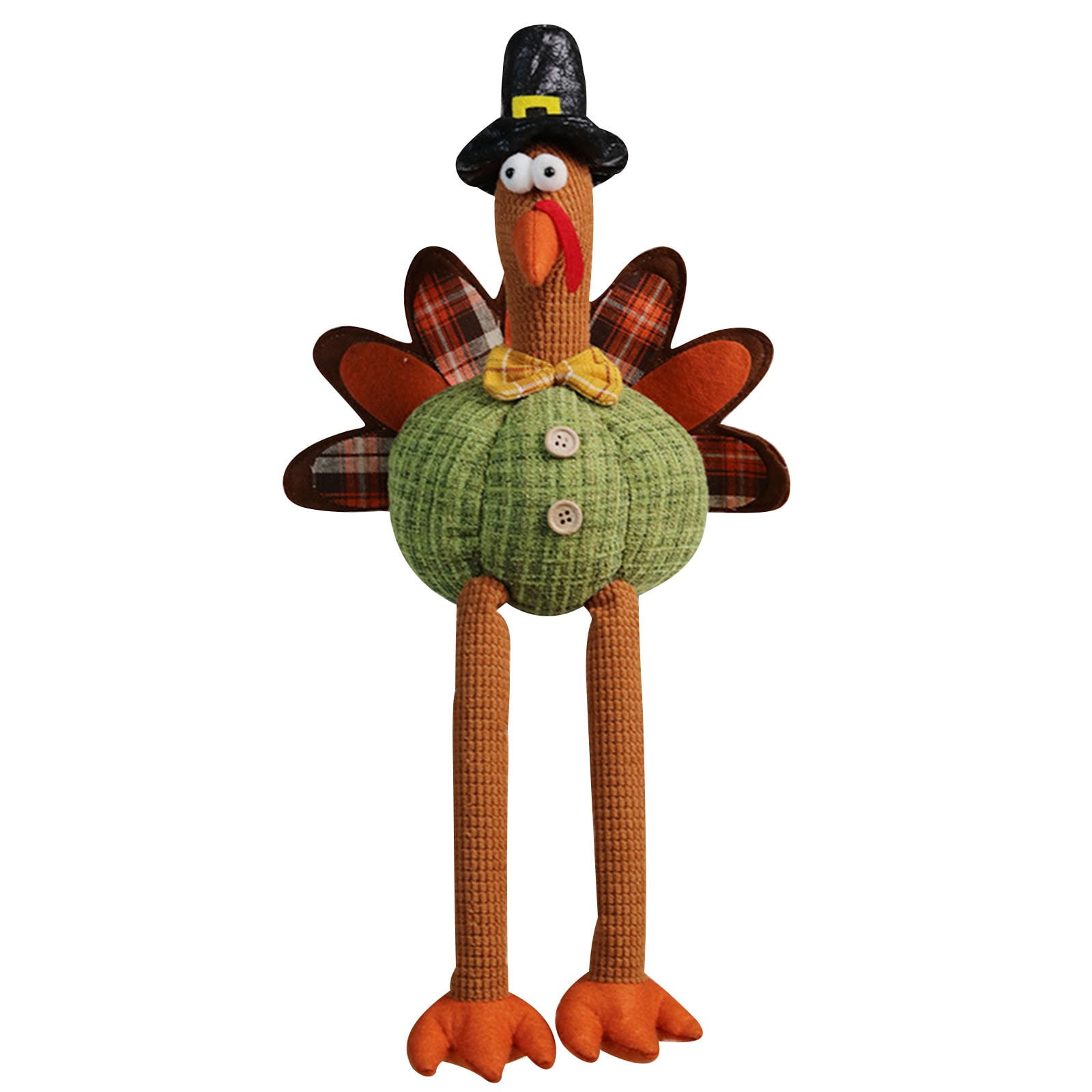 Wadada Thanksgiving Decoration 17.4" x 5.7" Plush Turkey, Beautiful ...