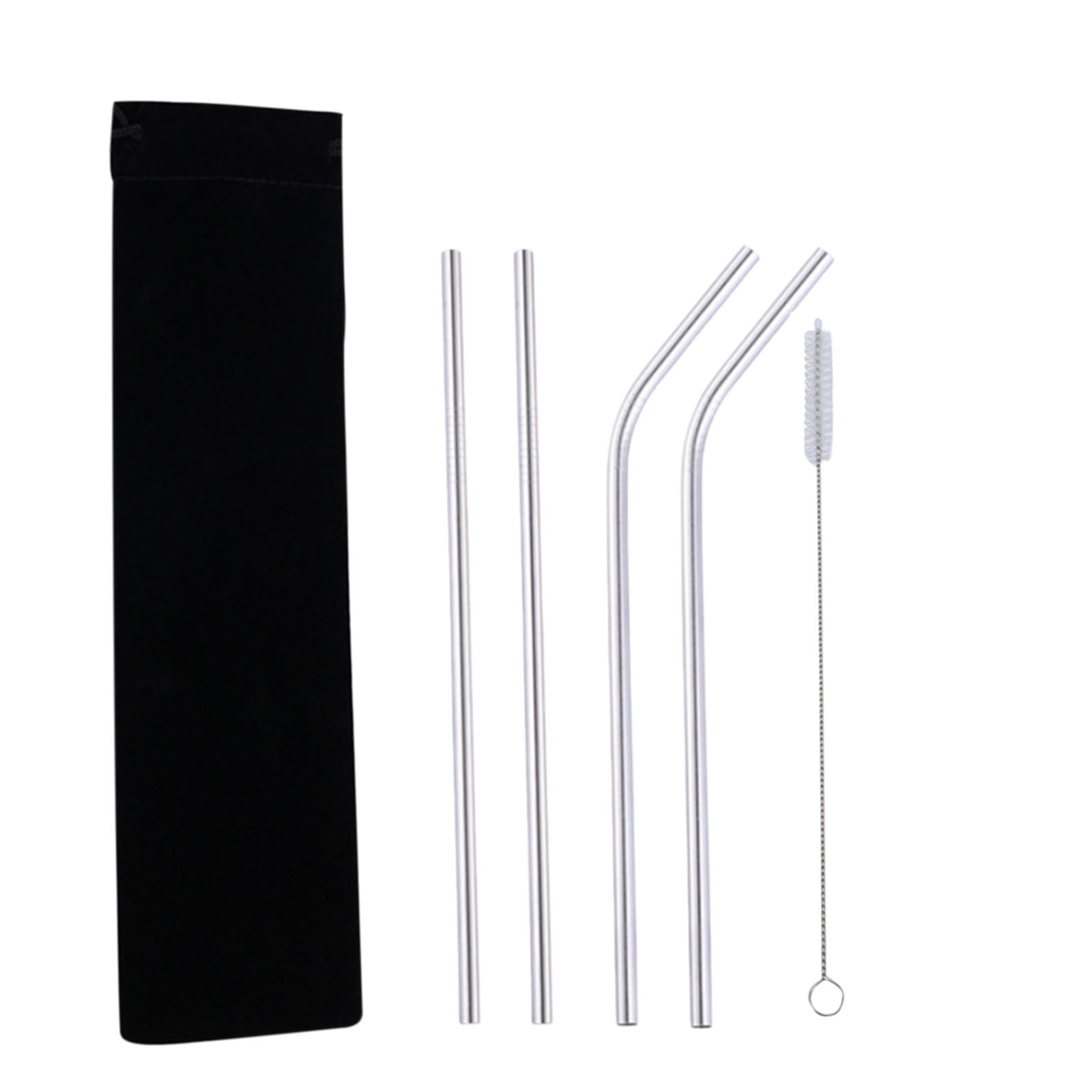 Wadada Value Pack Metallic Reusable Stainless Steel Straws Combinations ...